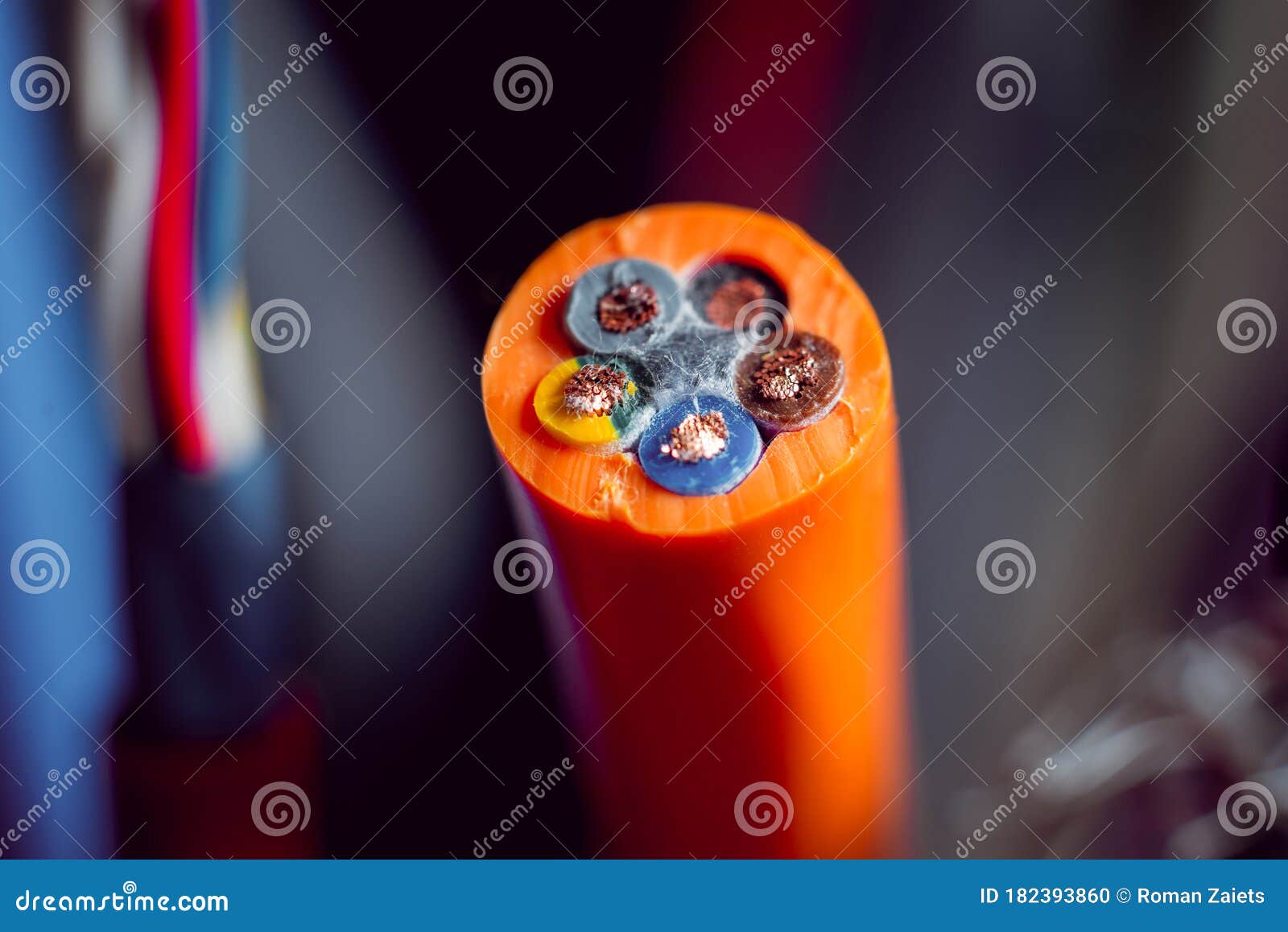 Electrical Equipment. Electricity Cable. Background and Texture. Stock ...