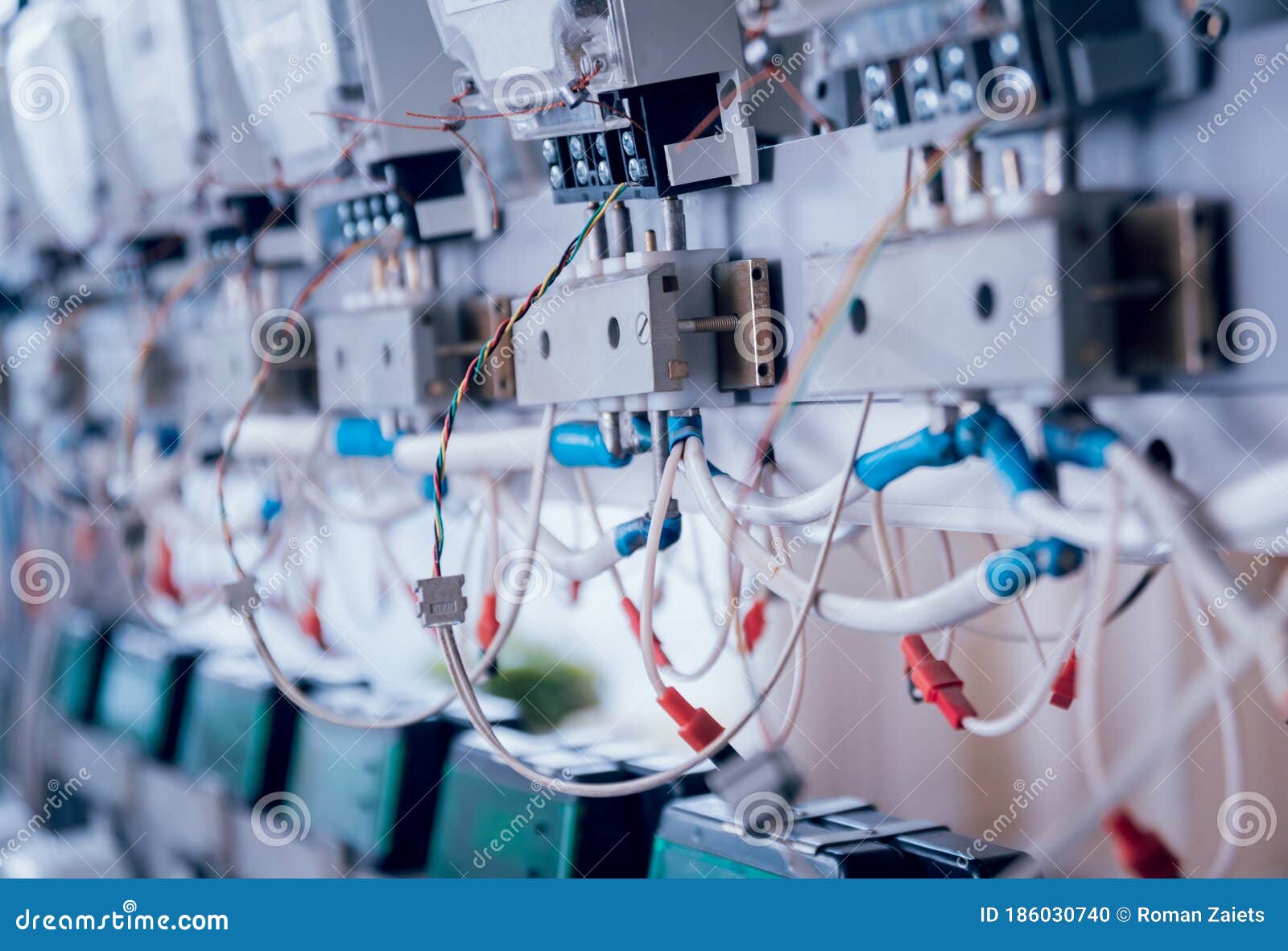 Electrical Equipment. Electricity Cable and Crimper Stock Photo - Image ...