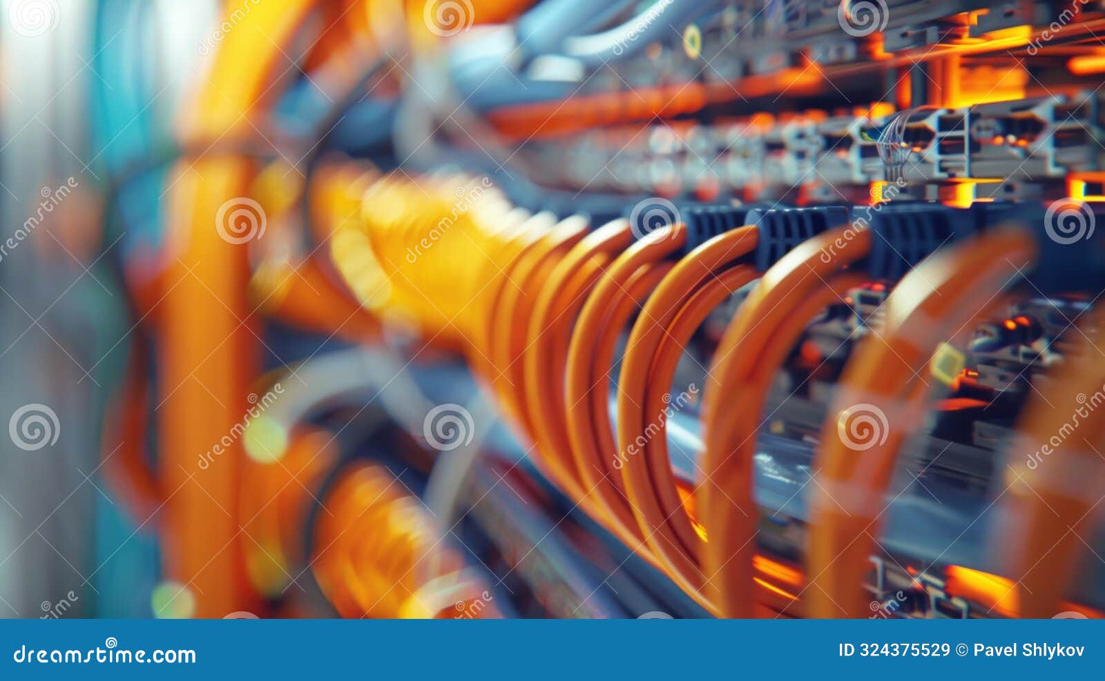 Electrical Equipment, Industrial Cable. Wires Background and Texture ...