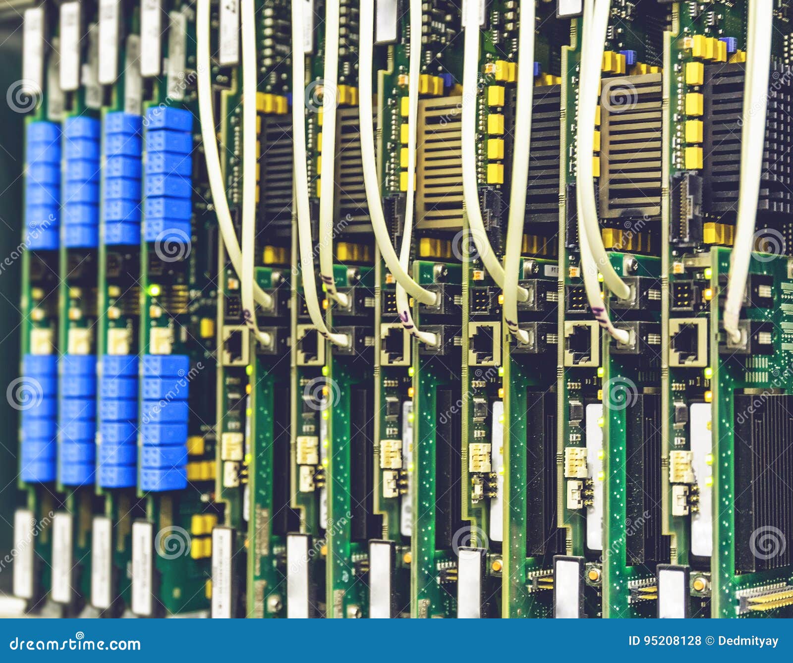 Electrical Equipment, Printed Boards in Network Server Data Center ...