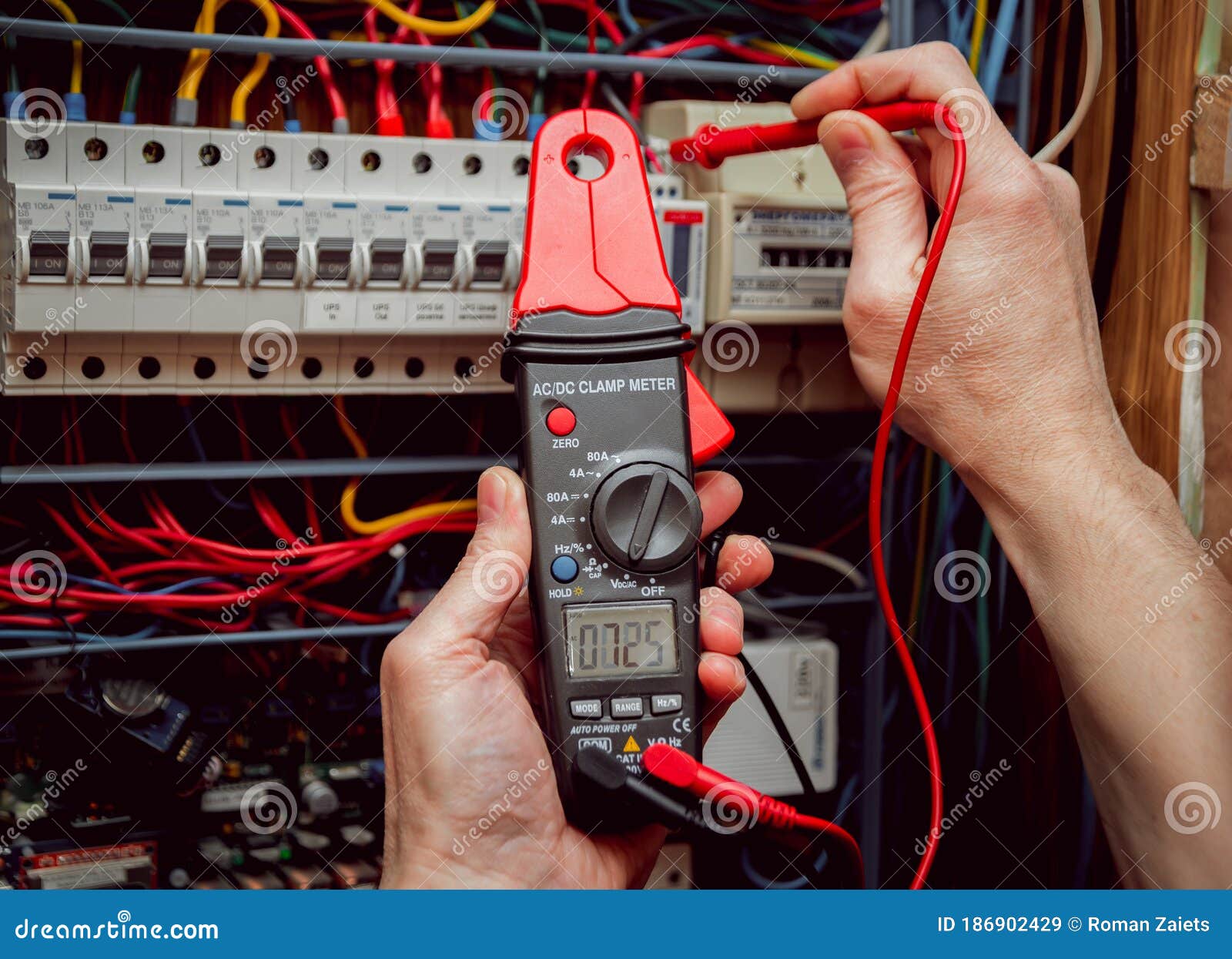 Electrical Equipment. Tester in the Hands Stock Image - Image of ...