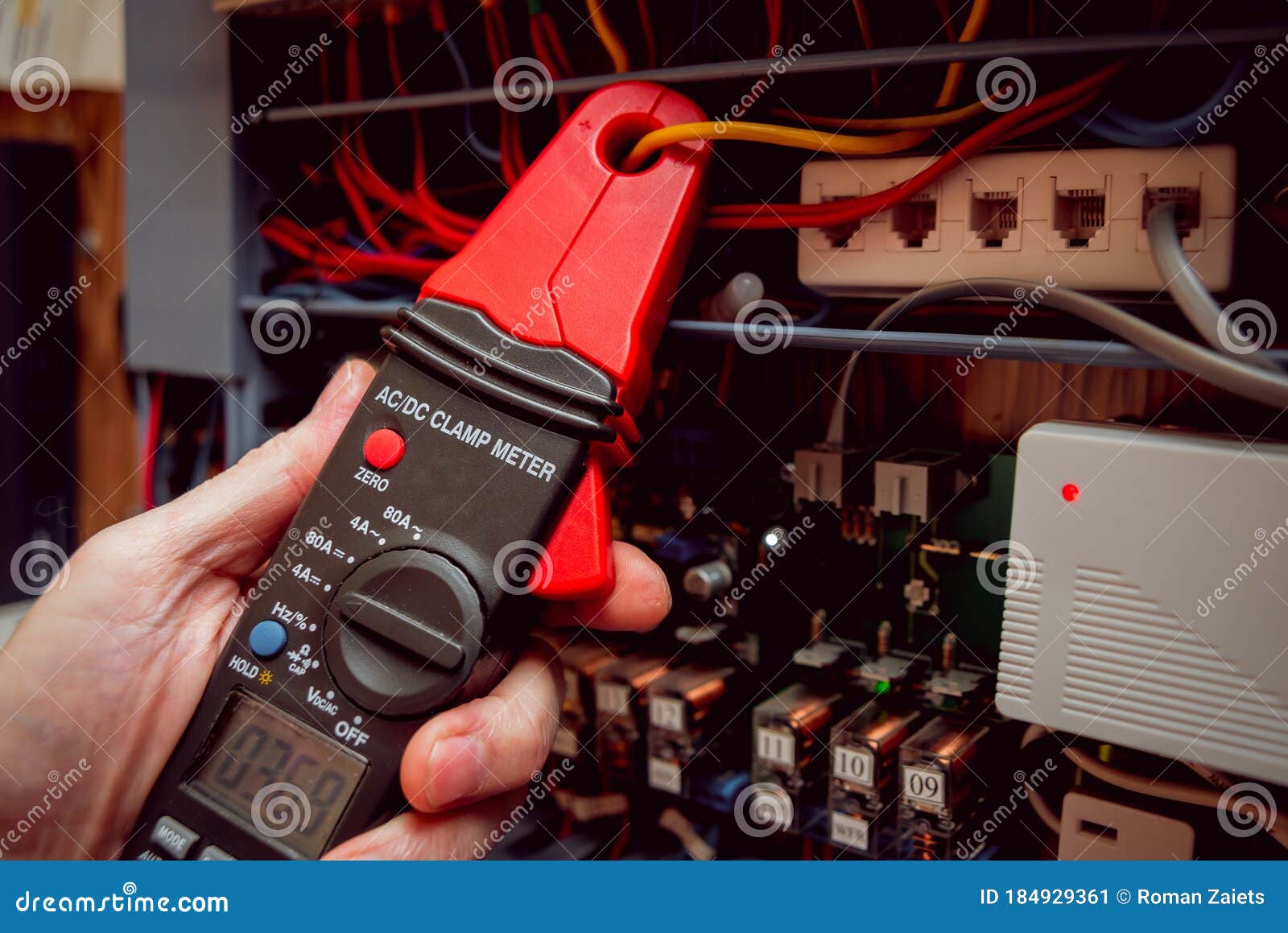 Electrical Equipment. Tester in the Hands Stock Image - Image of hands ...