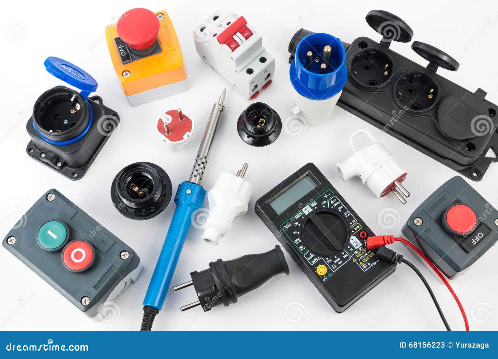 Electrical Equipment and Tools Stock Image - Image of cable, plug: 68156223