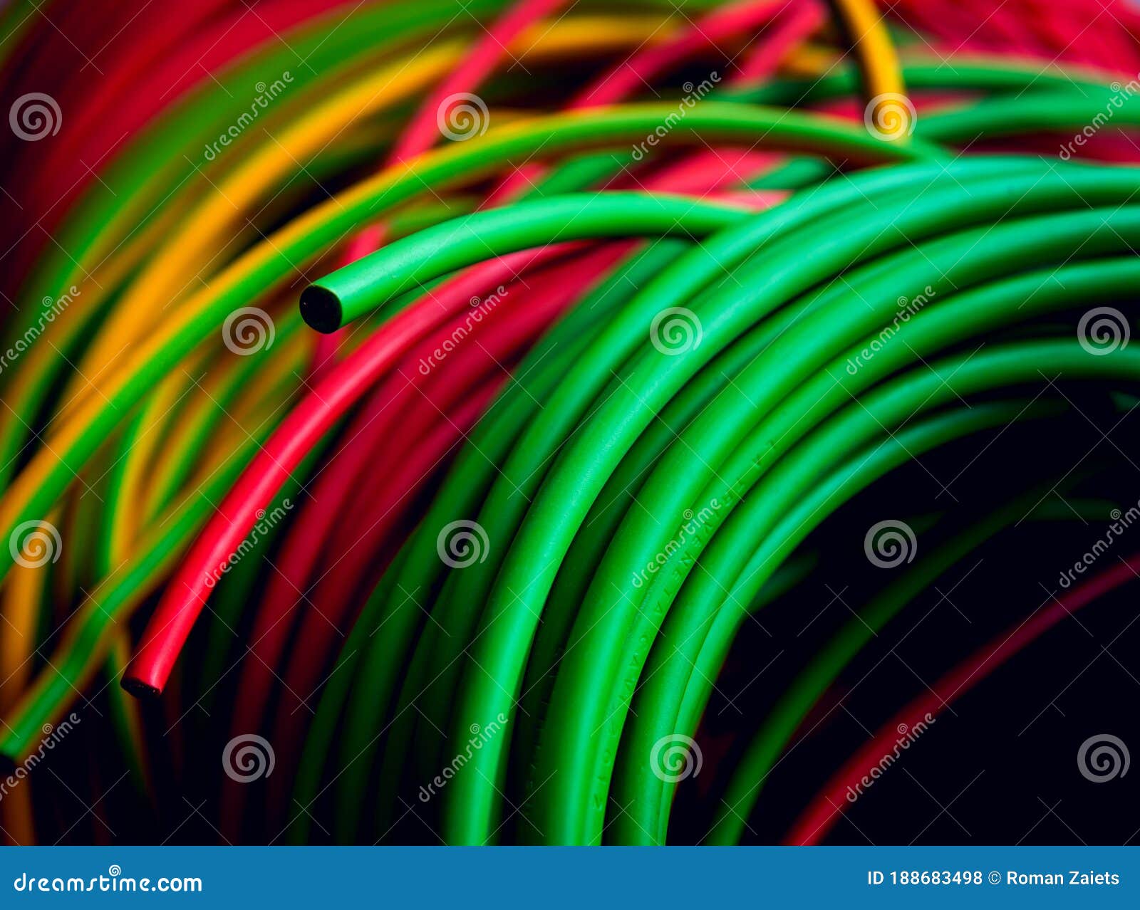 Electrical Equipment. Wires and Insulation. Background and Texture ...