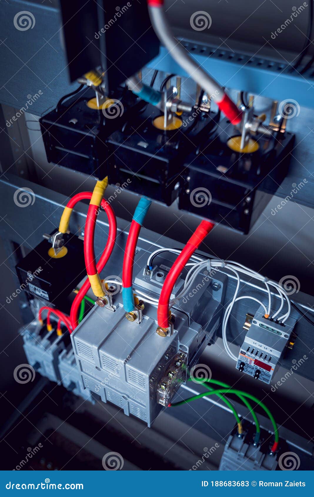 Electrical Equipment. Wires and Insulation. Background and Texture ...