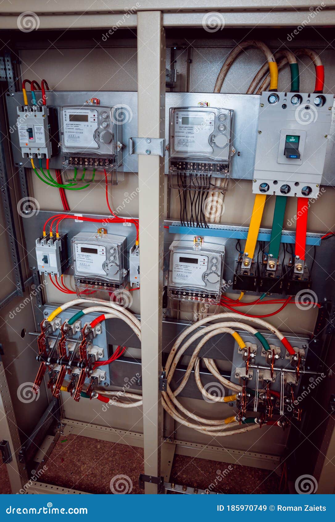 Electrical Equipment. Wires and Insulation. Background and Texture ...