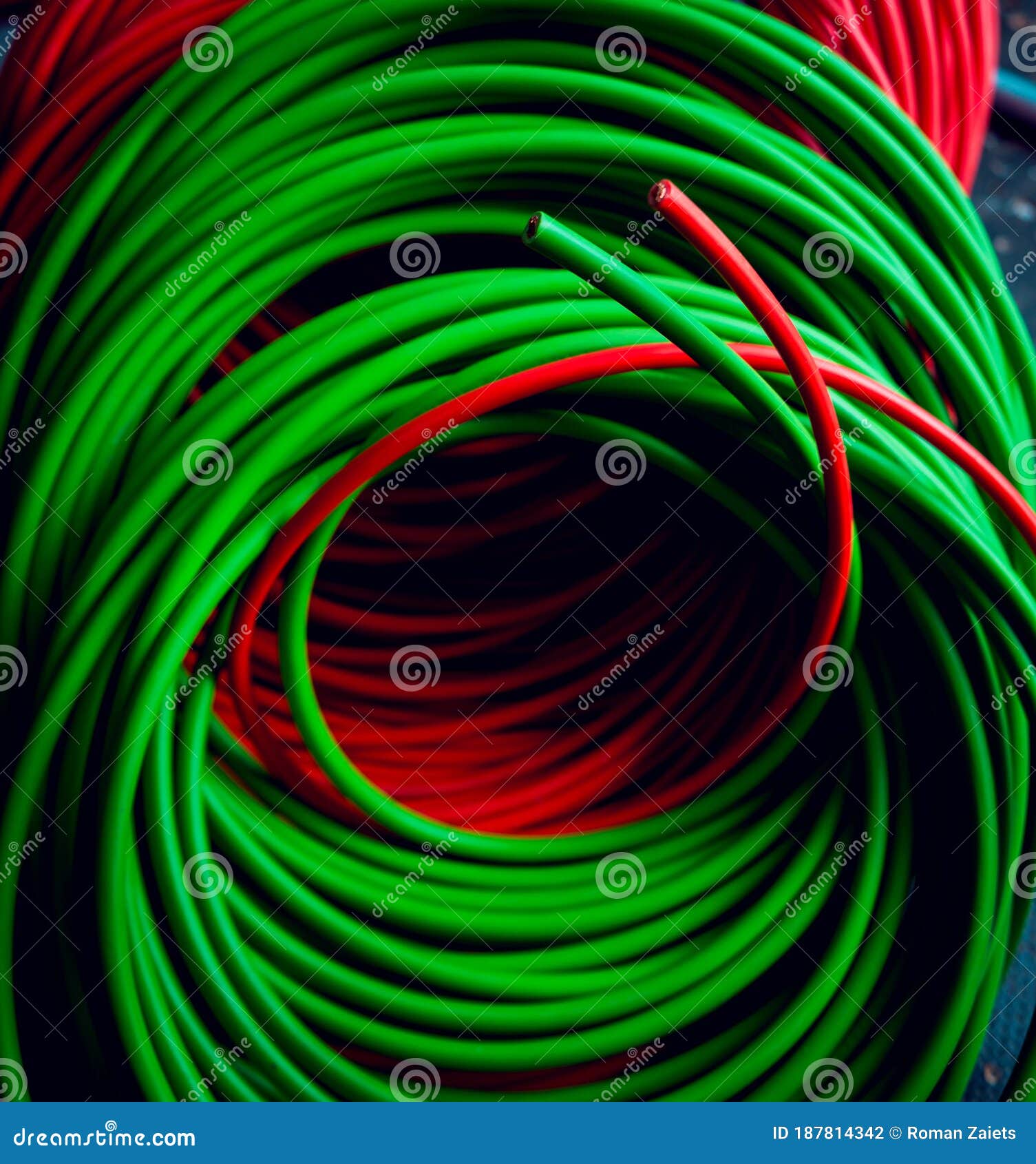 Electrical Equipment. Wires and Insulation. Background and Texture ...