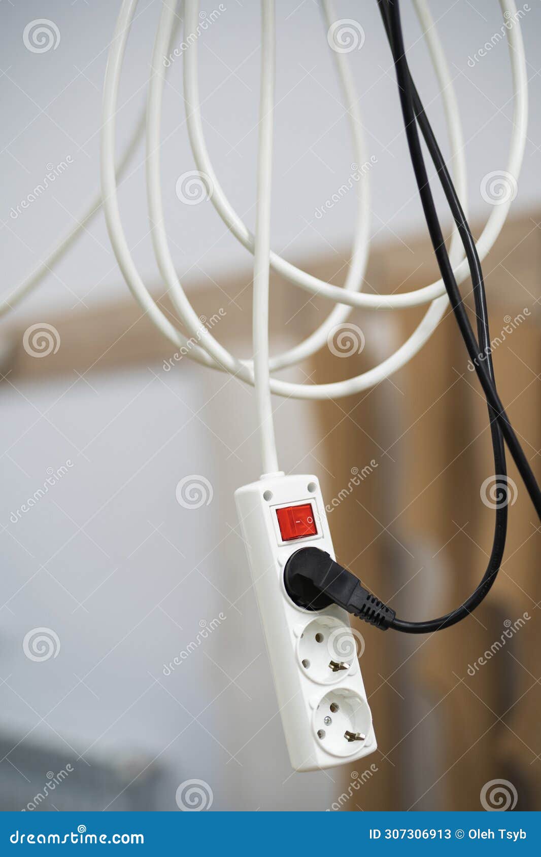 Electrical Extension Cord with Sockets for Appliances at the Factory ...