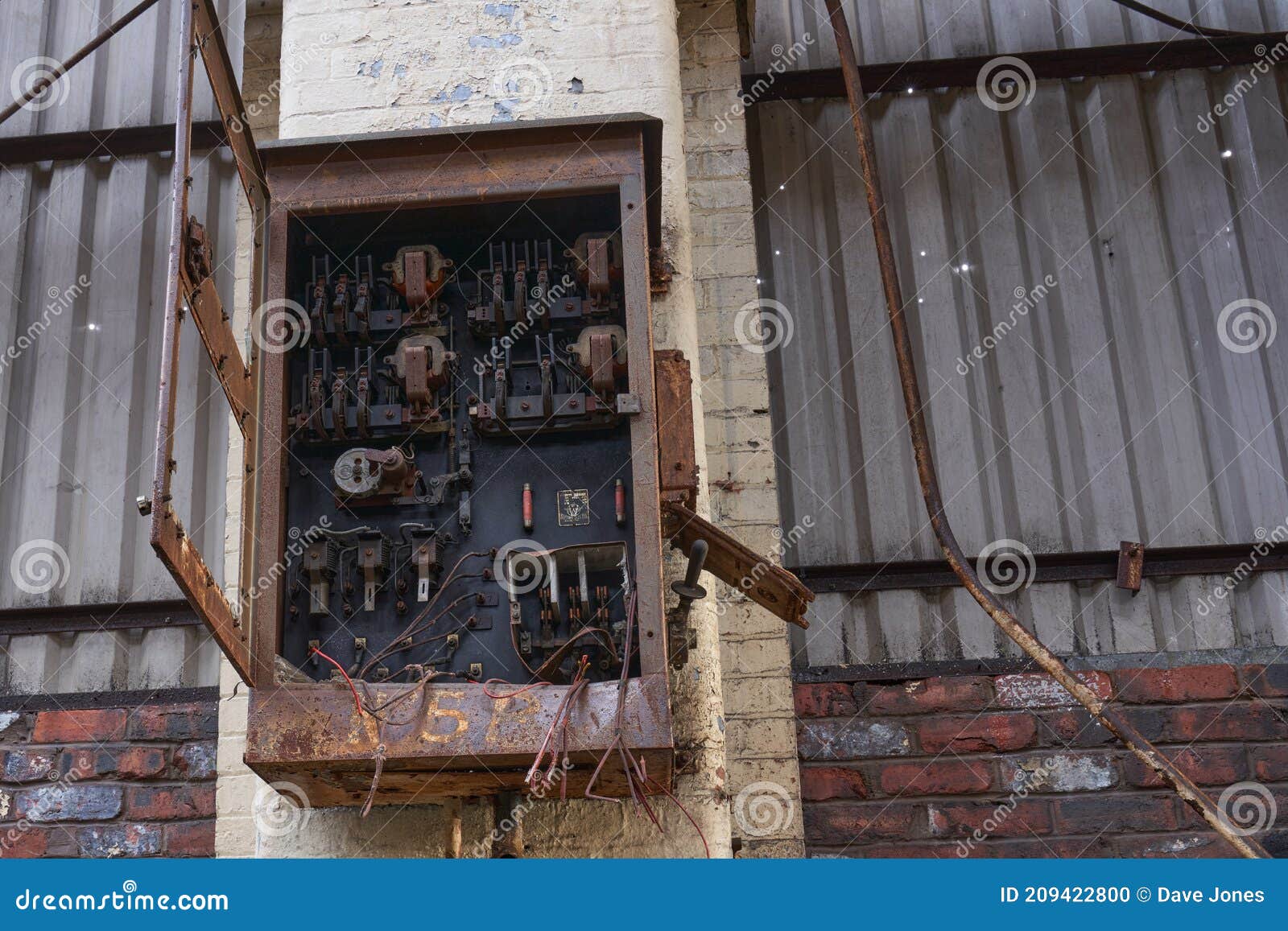 Electrical fuse box stock photo. Image of rusty, supply - 209422800