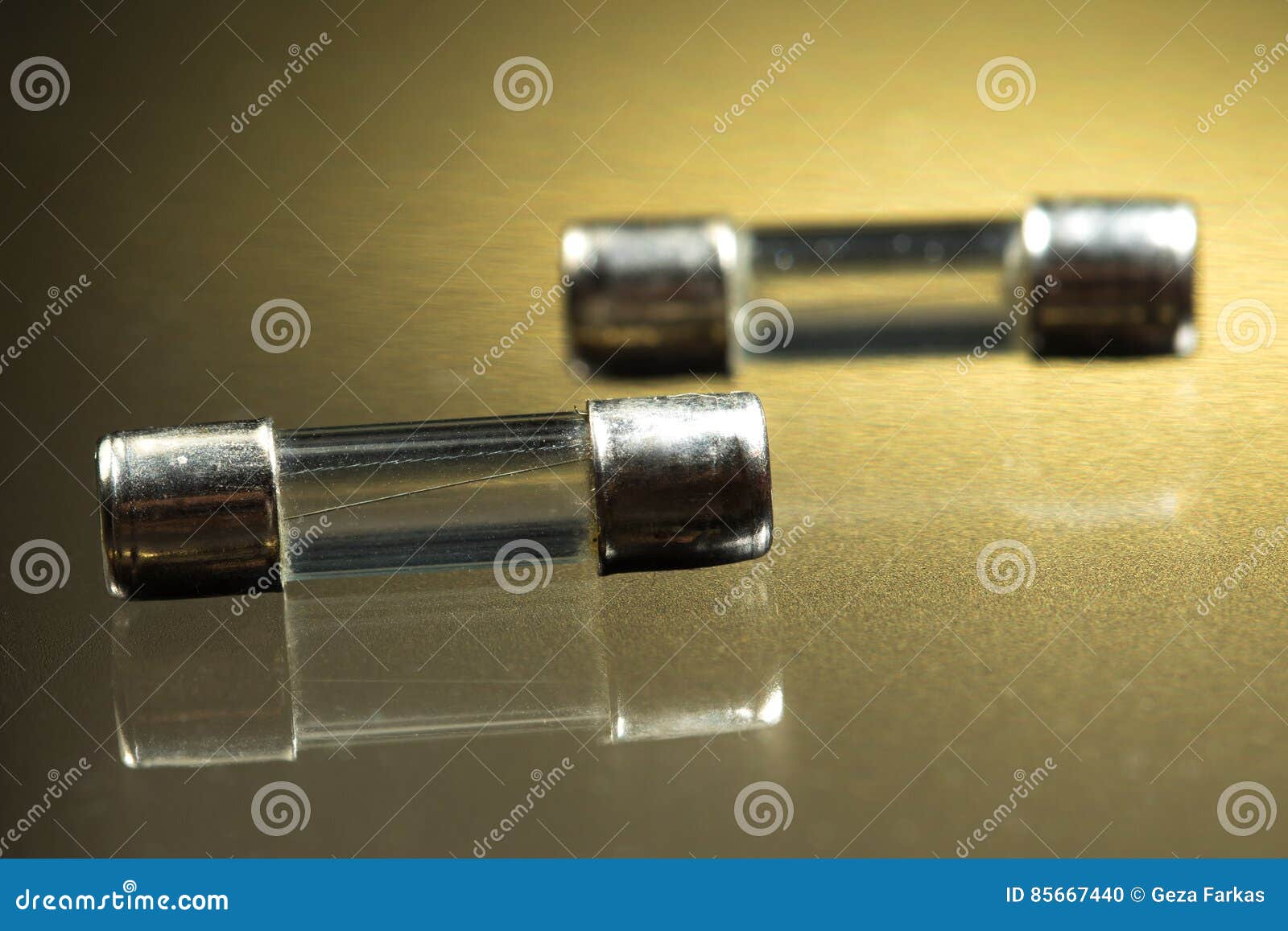 Electrical Fuse in Glass Capsule Stock Photo - Image of device, fuses ...