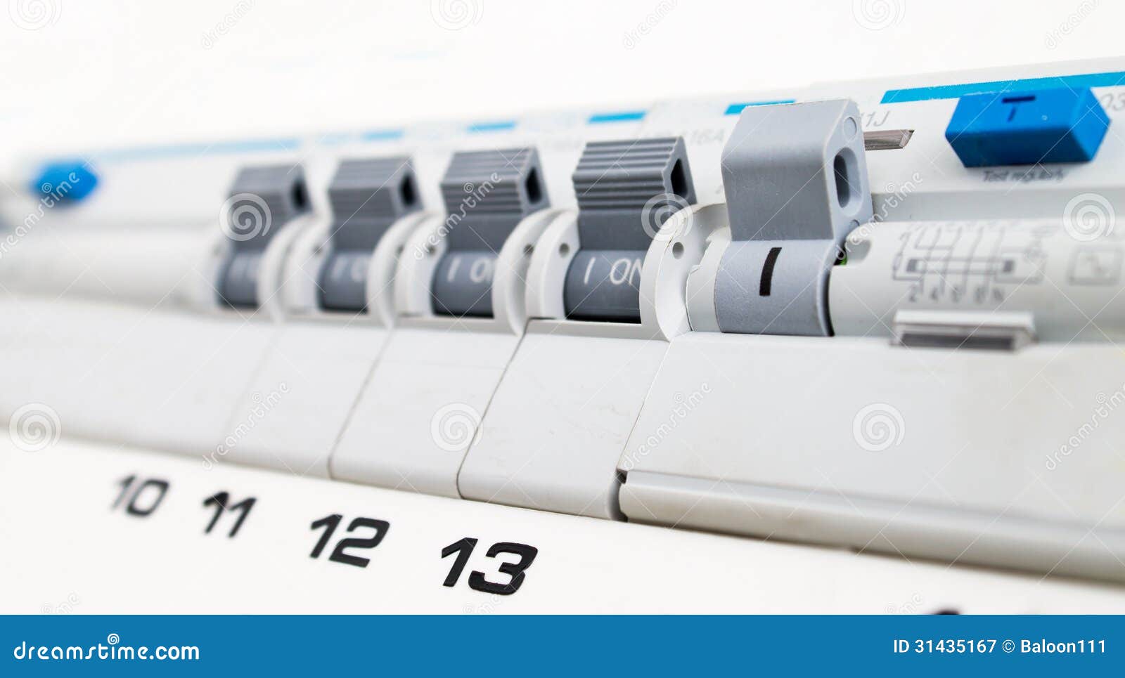 Electrical fusebox stock image. Image of automatic, home - 31435167