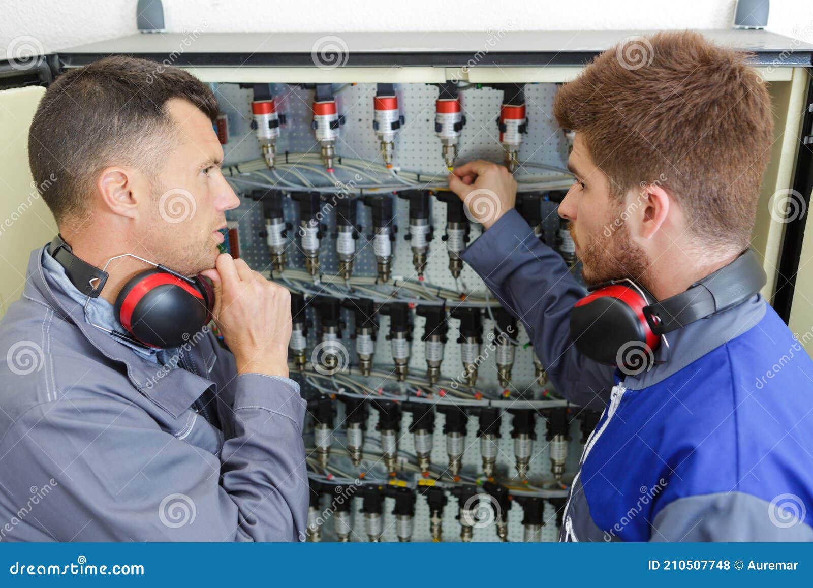 Electrical Fuseboxes and Power Lines Switchers Stock Photo - Image of ...