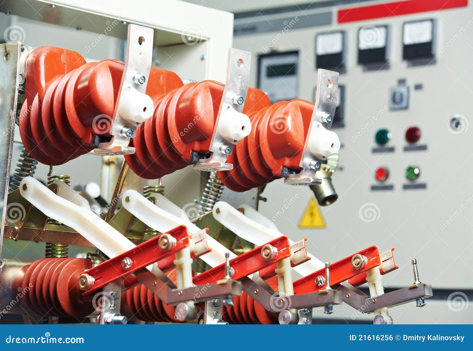 Electrical Fuseboxes and Power Lines Switchers Stock Photo - Image of ...