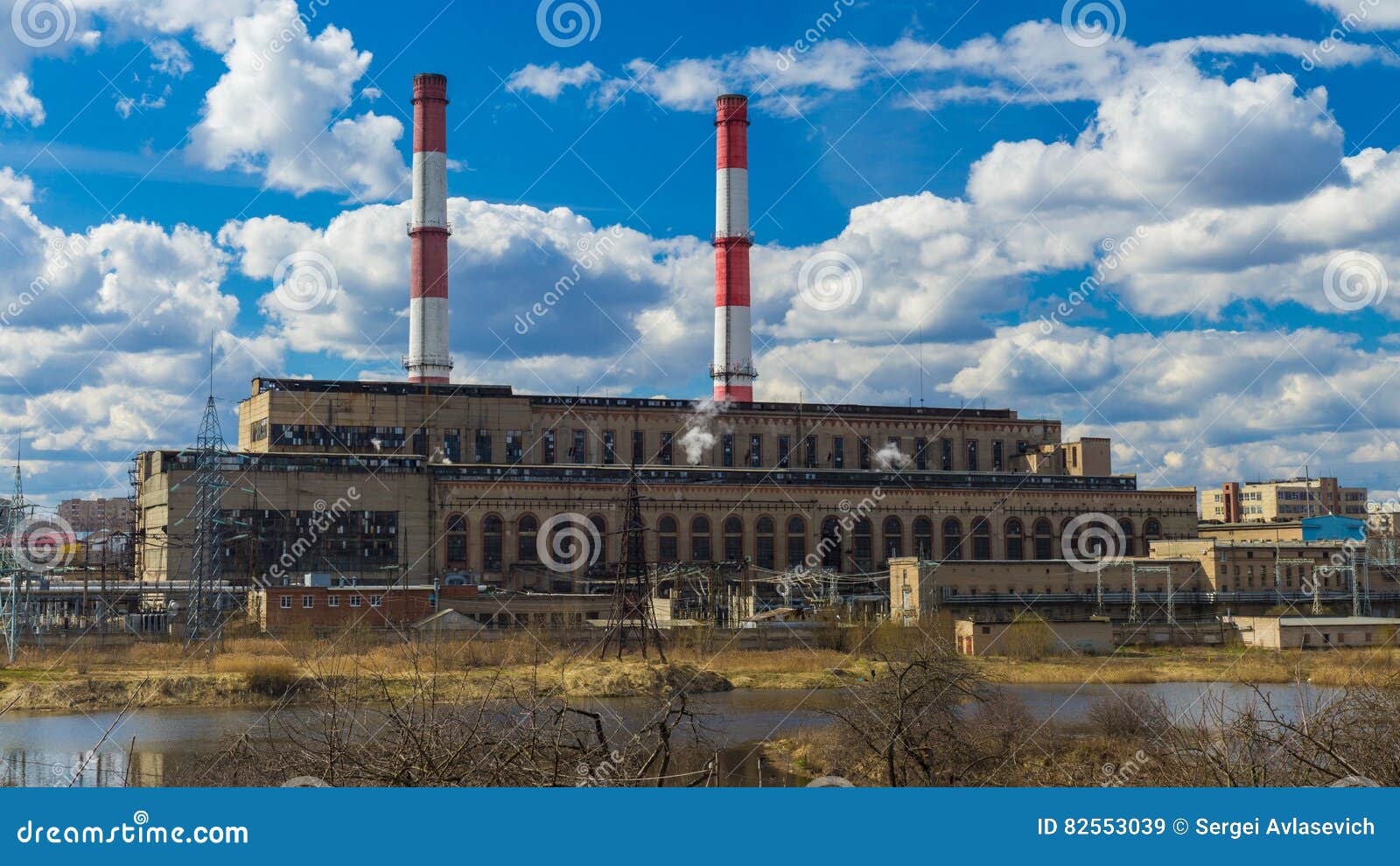 Electrical Generating Station Stock Image - Image of station ...