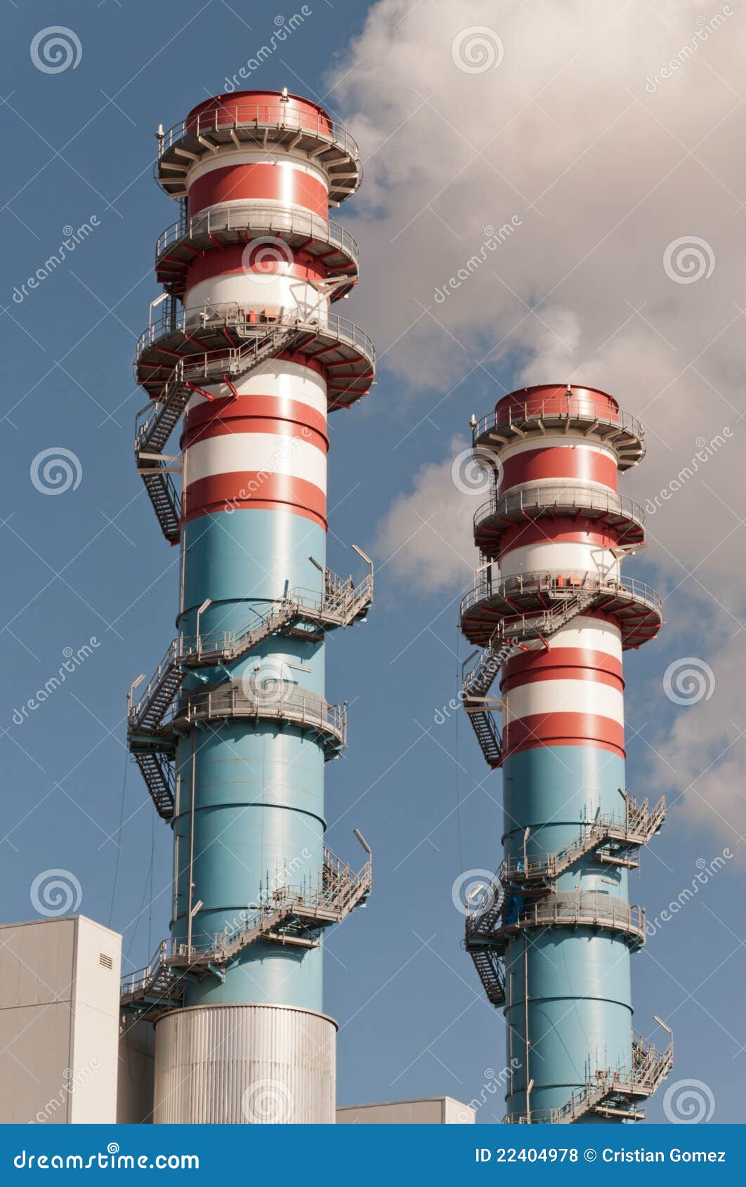 Electrical Generator Central Tower Stock Photo - Image of metal, grey ...