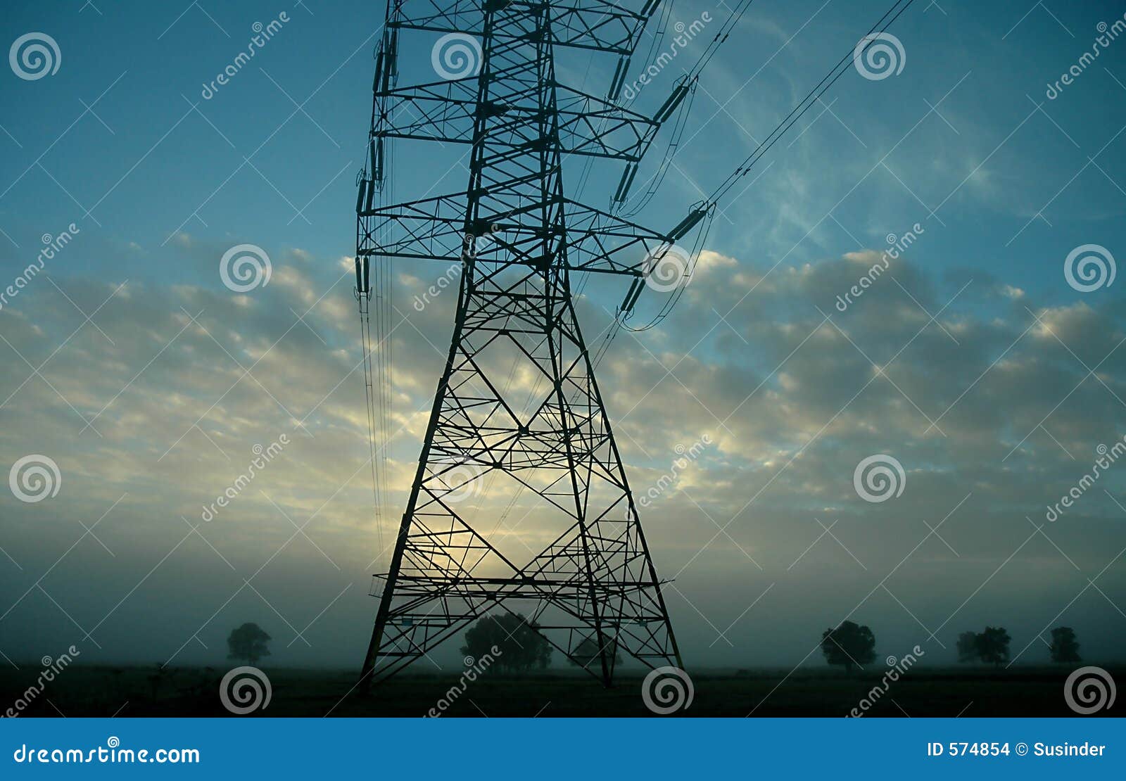 Electrical Grid Tower stock photo. Image of outdoors, power - 574854