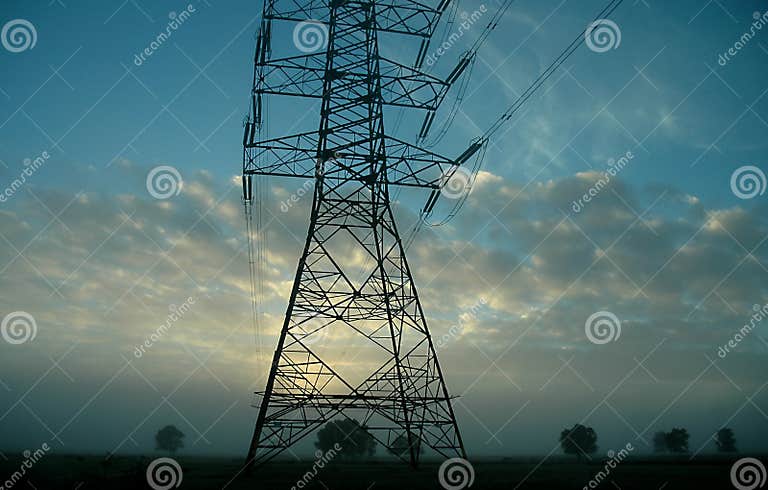 Electrical Grid Tower stock photo. Image of outdoors, power - 574854