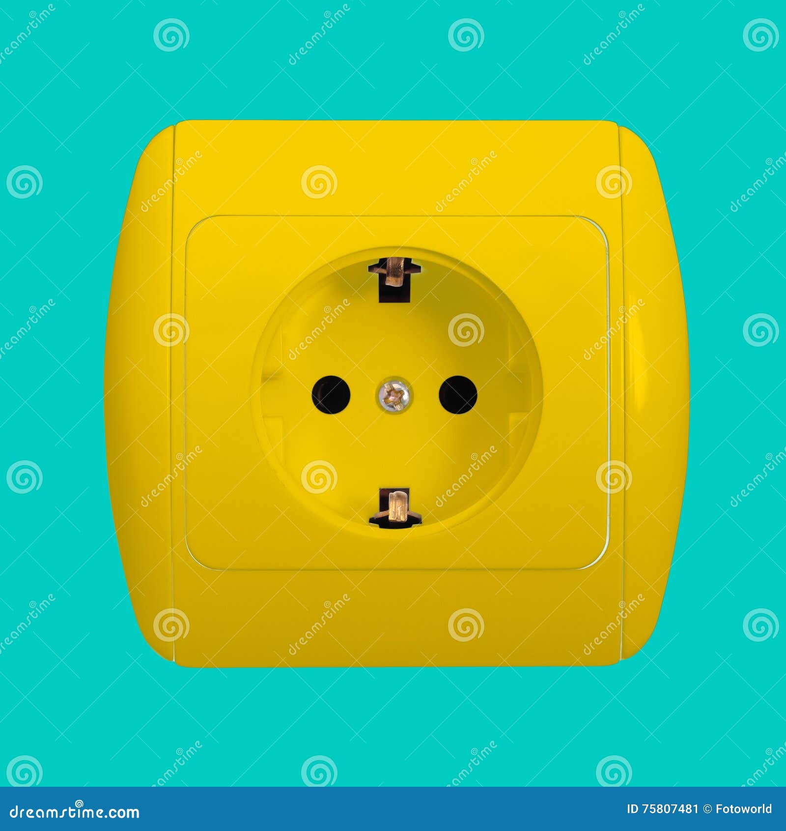Electrical Grid - Yellow Socket Stock Image - Image of disconnect ...
