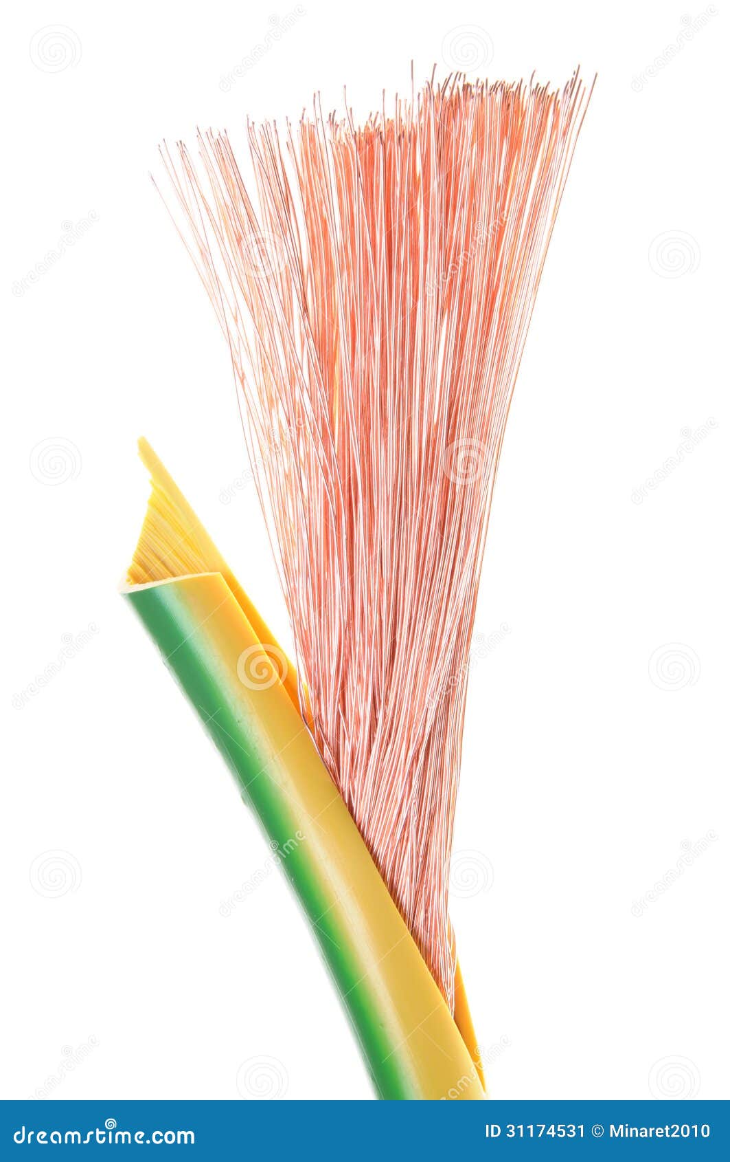 Electrical grounding cable stock image. Image of isolated - 31174531