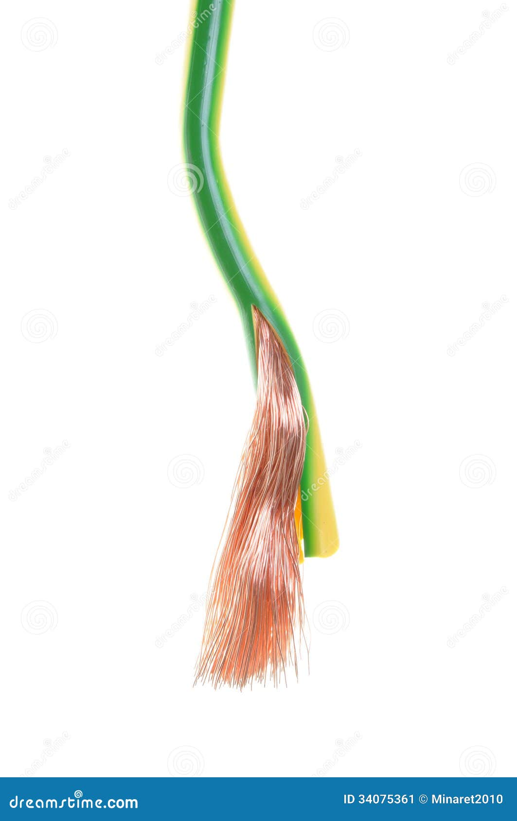 Electrical grounding cable stock image. Image of earthing - 34075361