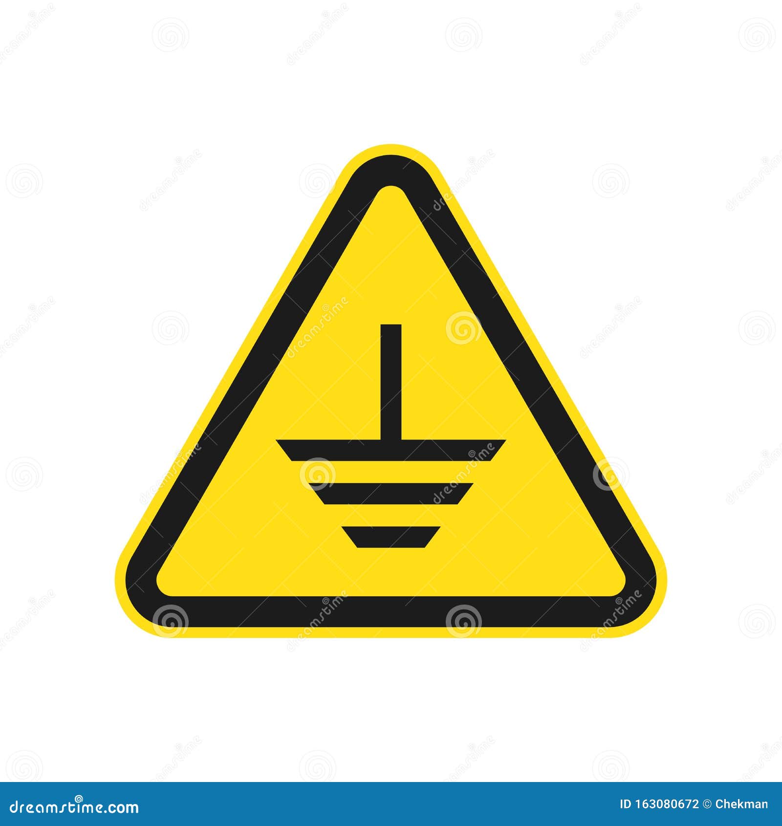 Electrical Grounding Symbol - Vector Stock Illustration - Illustration ...