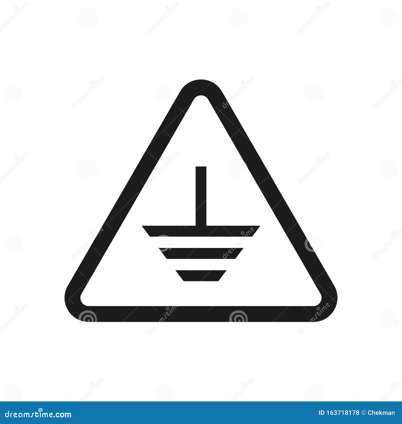 Electrical Grounding Symbol - Vector Stock Illustration - Illustration ...