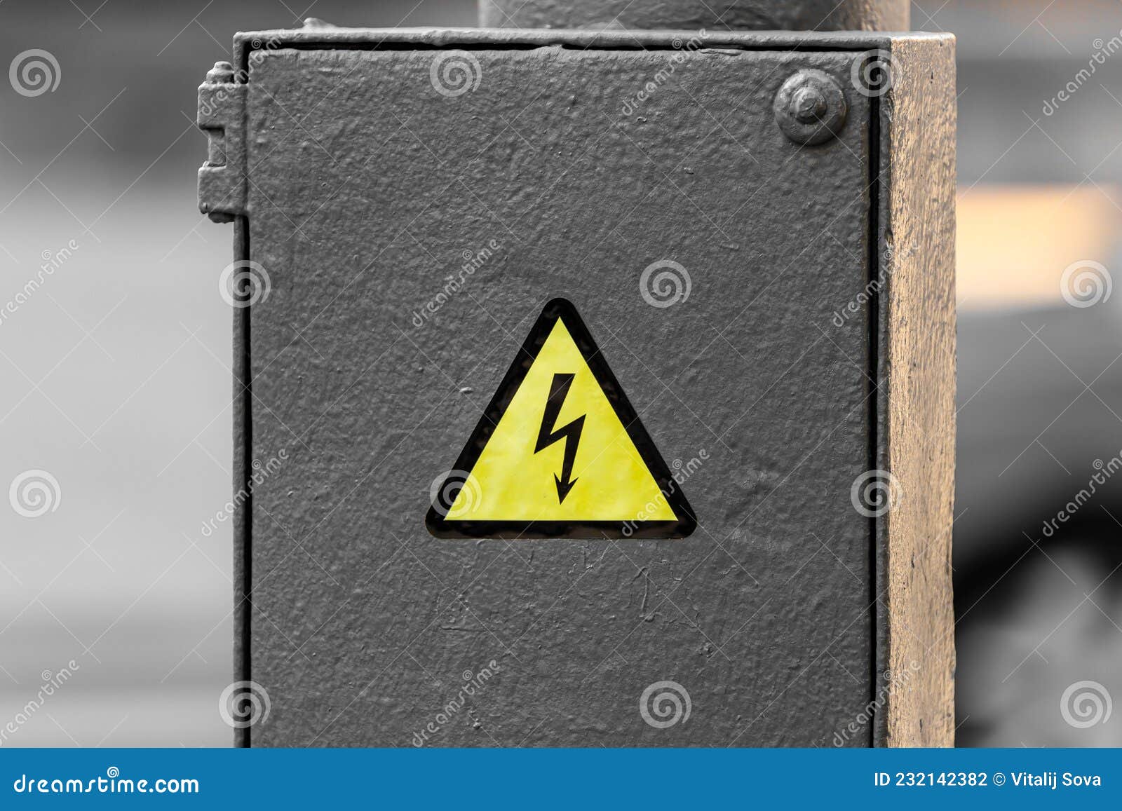 Electrical Hazard Warning Sign Stock Photo | CartoonDealer.com #29575218