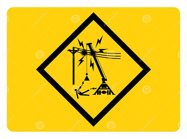 Electrical Hazard Symbol Sign, Vector Illustration, Isolate on White ...