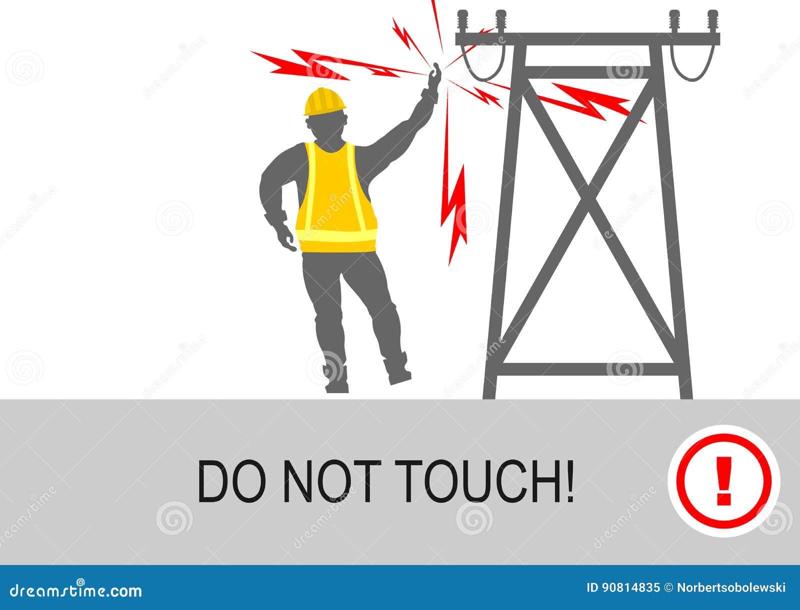 Electrical Hazards. Vector Illustration | CartoonDealer.com #90814796