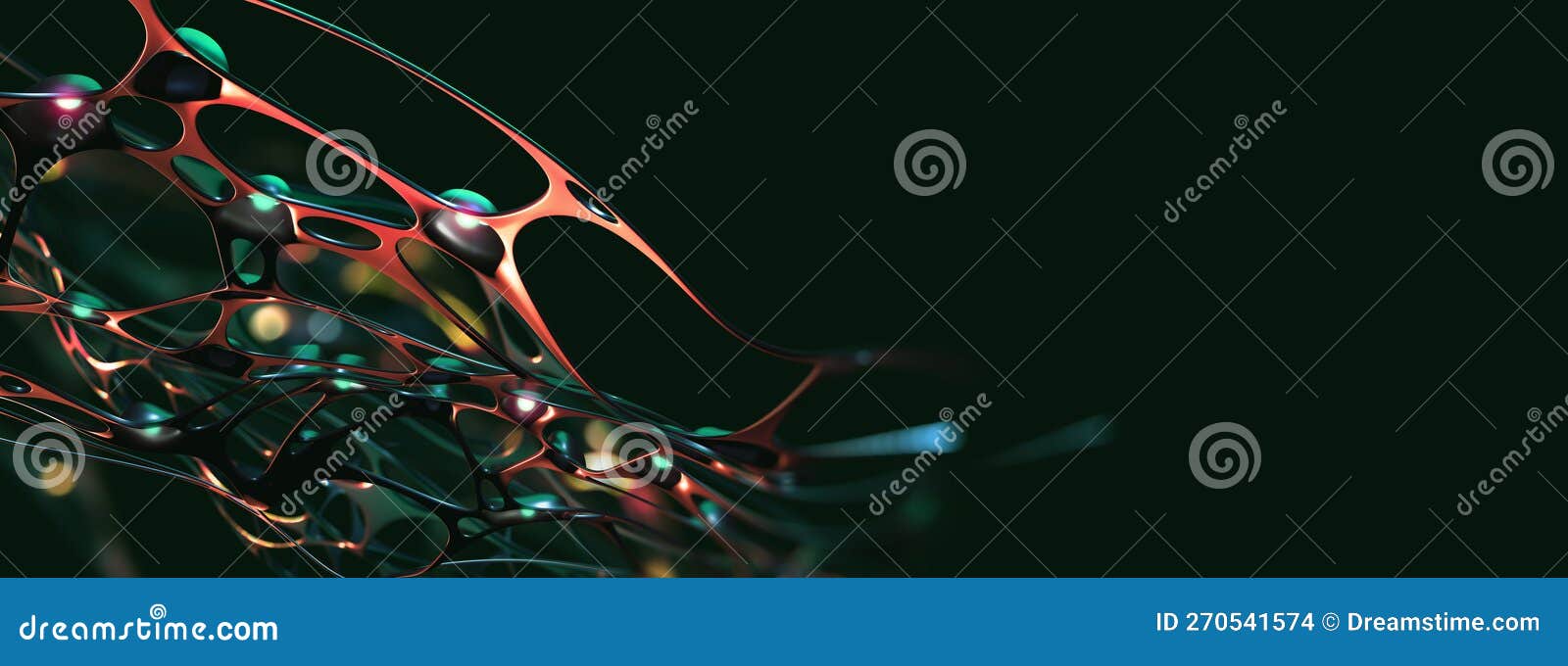 Electrical Impulse of Neural Networks. High-tech Nano Material Stock ...