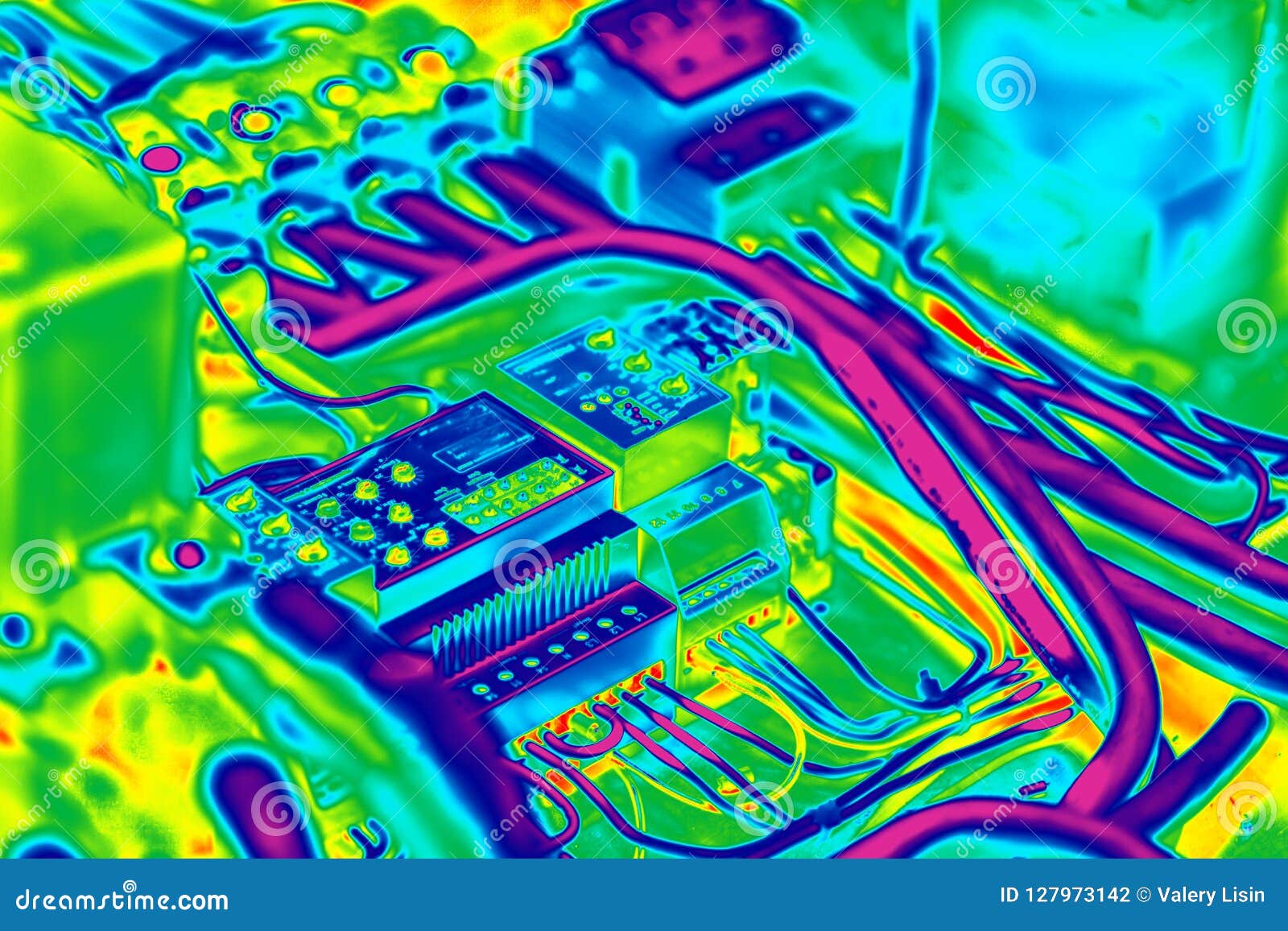 Electrical Inrared Thermography Stock Illustration - Illustration of ...