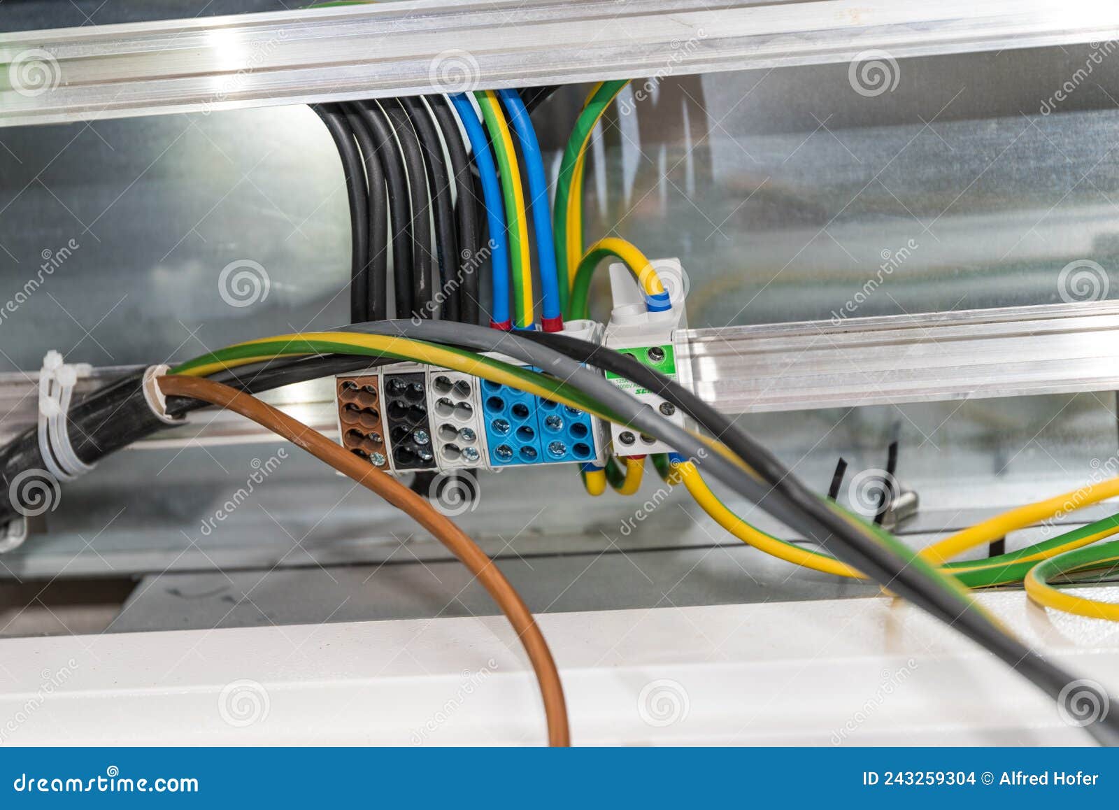 Electrical Installation in House Construction Stock Photo - Image of ...