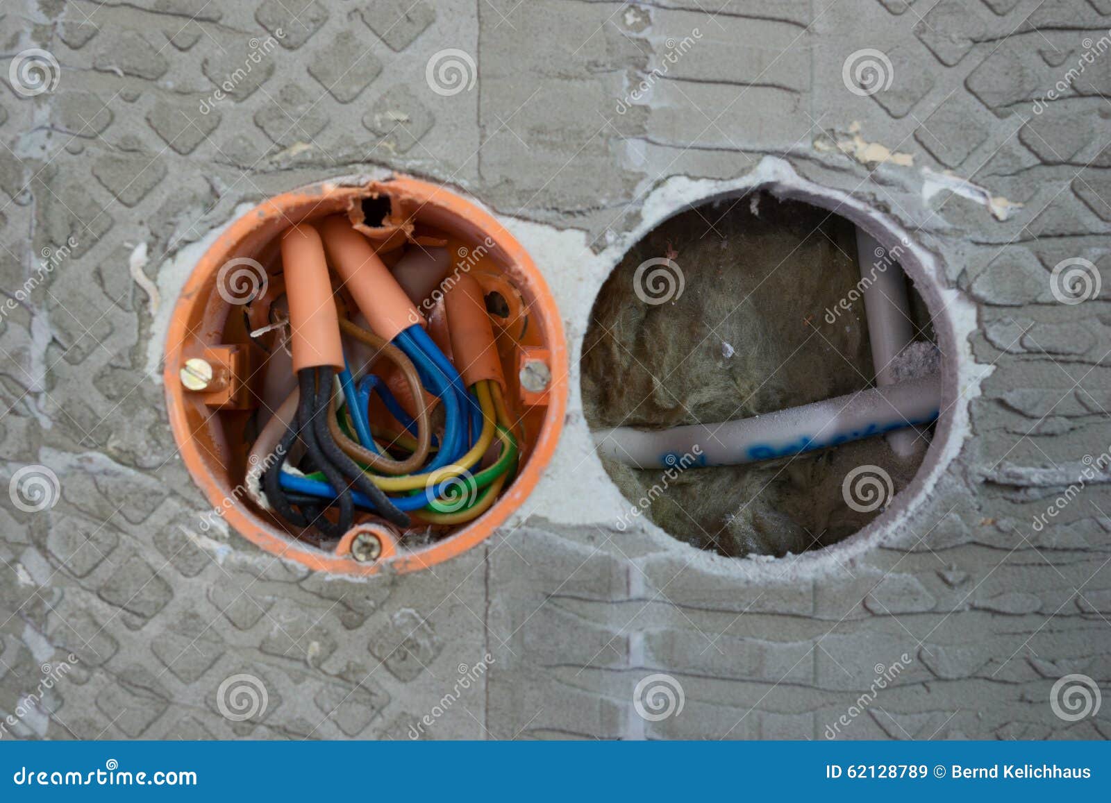 Electrical installation stock image. Image of room, power - 62128789