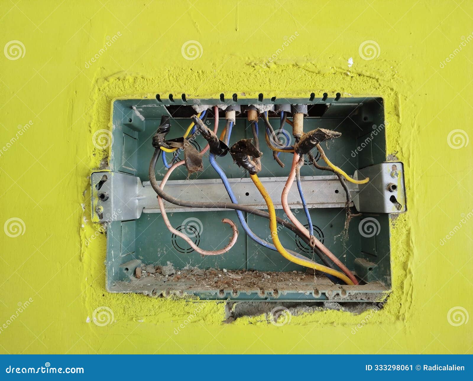 An Electrical Installation that is Not Neat and Dangerous, Has No ...