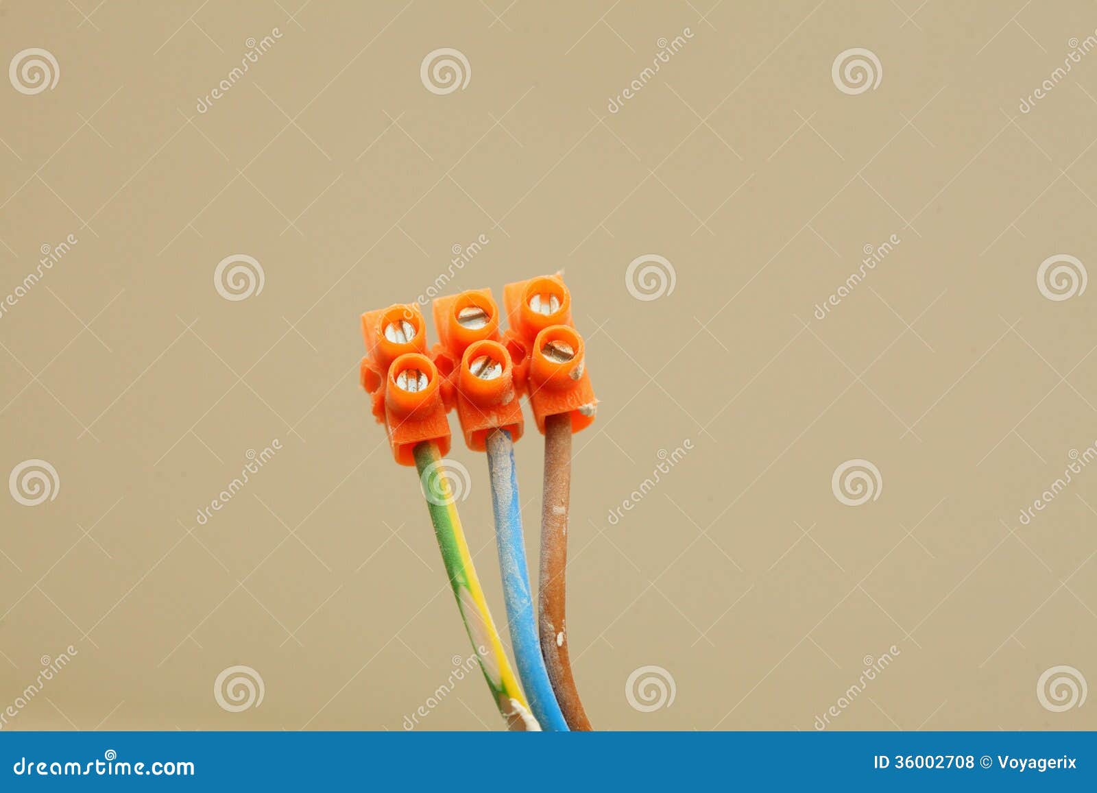 Electrical Installation Terminal Blocks at Construction Site Stock ...