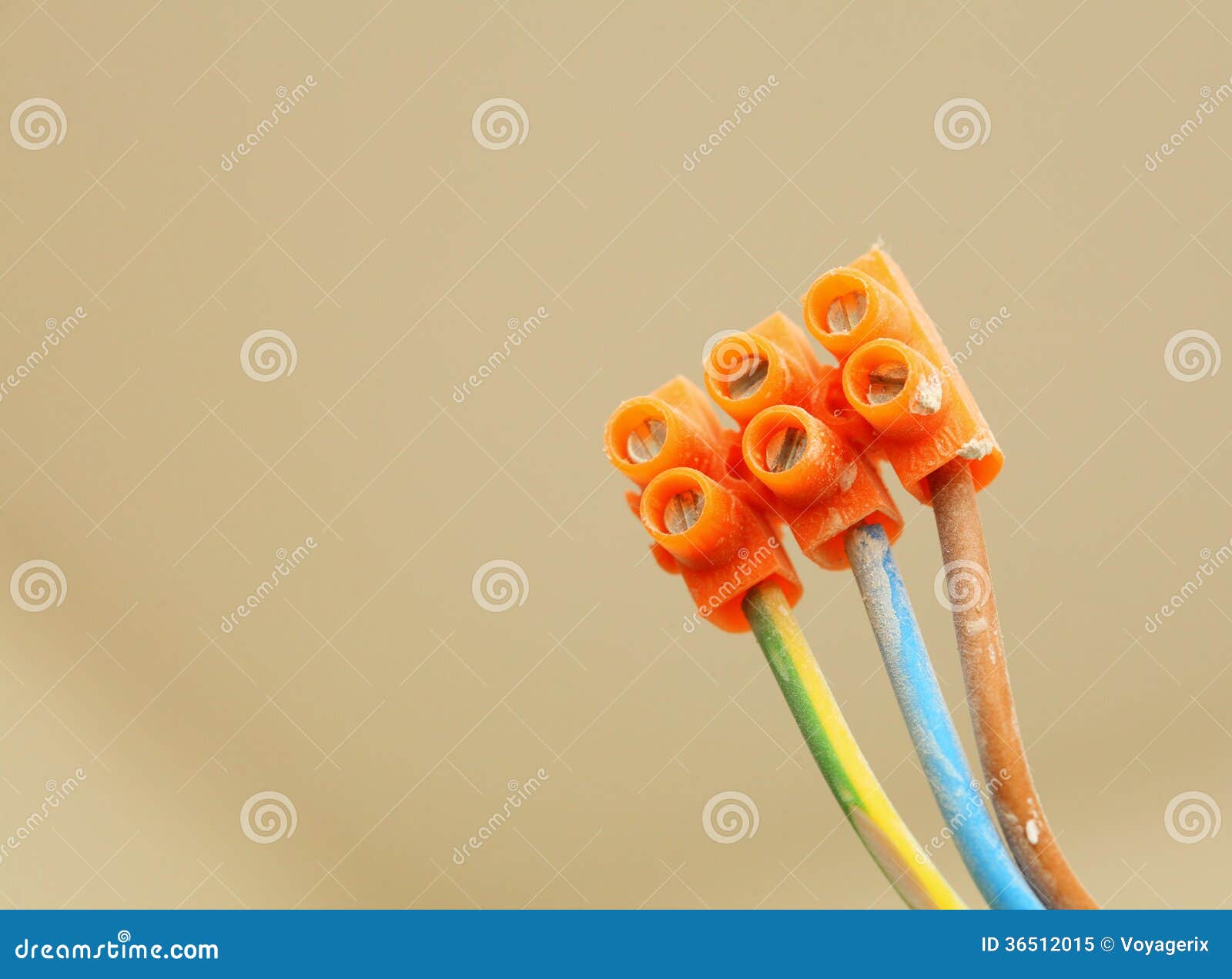 Electrical Installation Terminal Blocks at Construction Site Stock ...