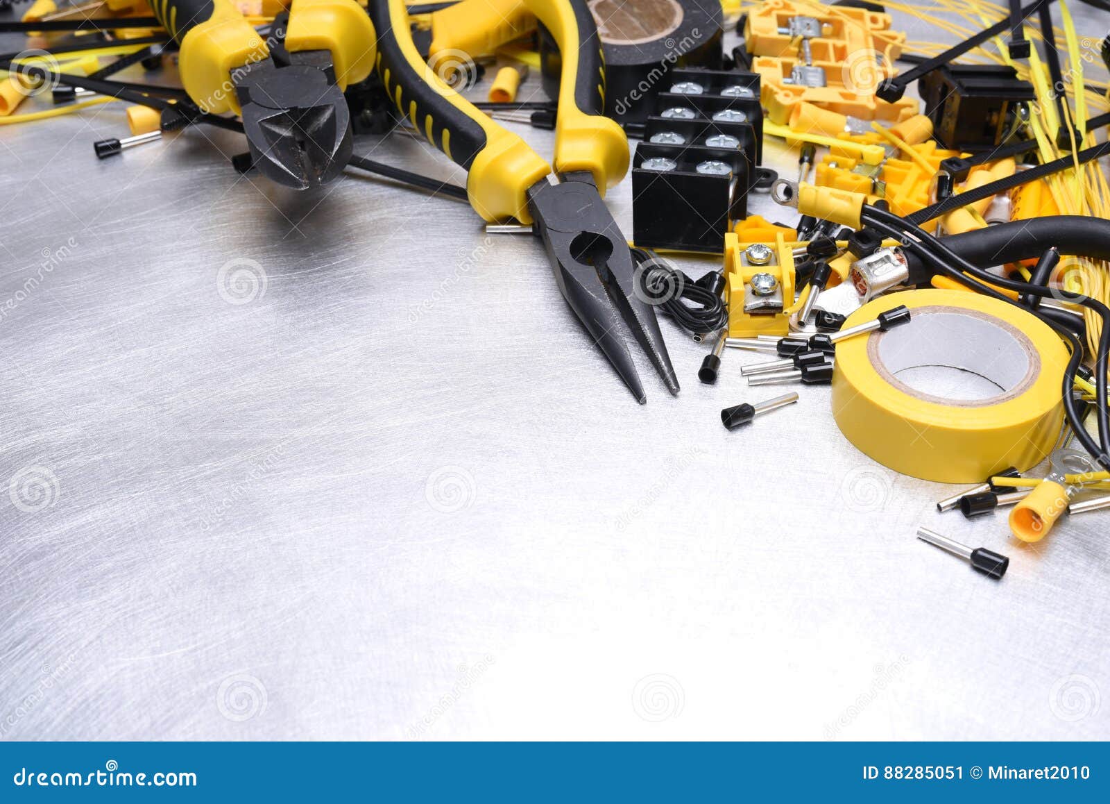Electrical Installation Tools and Accessories Stock Image - Image of ...