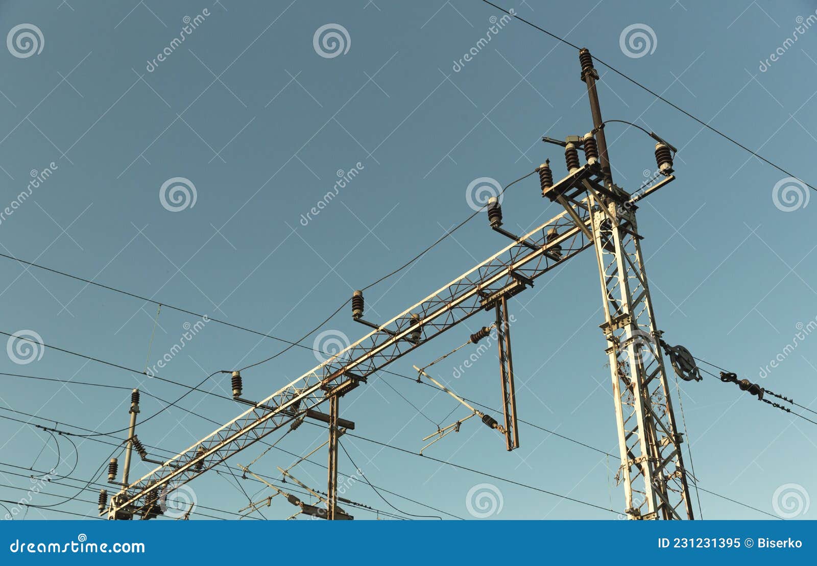 Electrical Installation for the Trains Stock Image - Image of ...