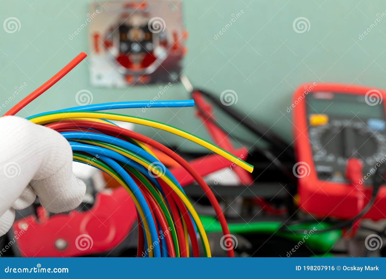 Electrical Installations Components Stock Photo - Image of maintenance ...