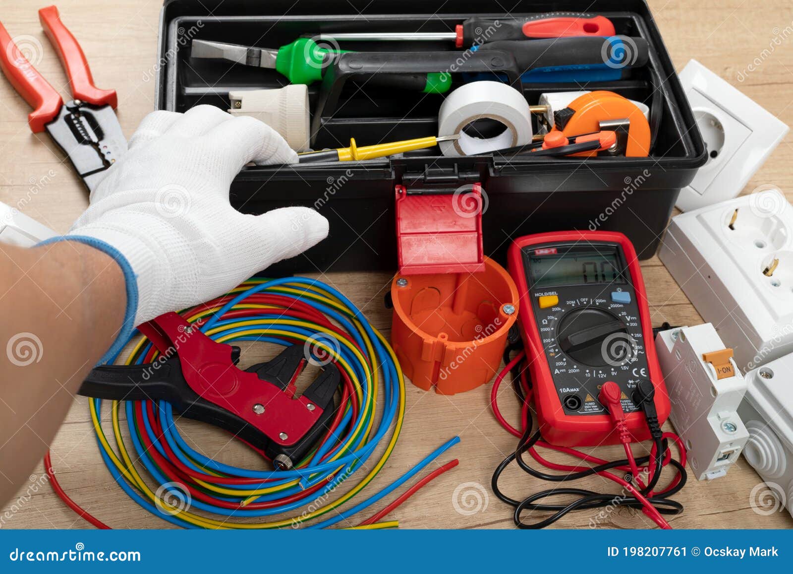 Electrical Installations Components Stock Image - Image of home ...