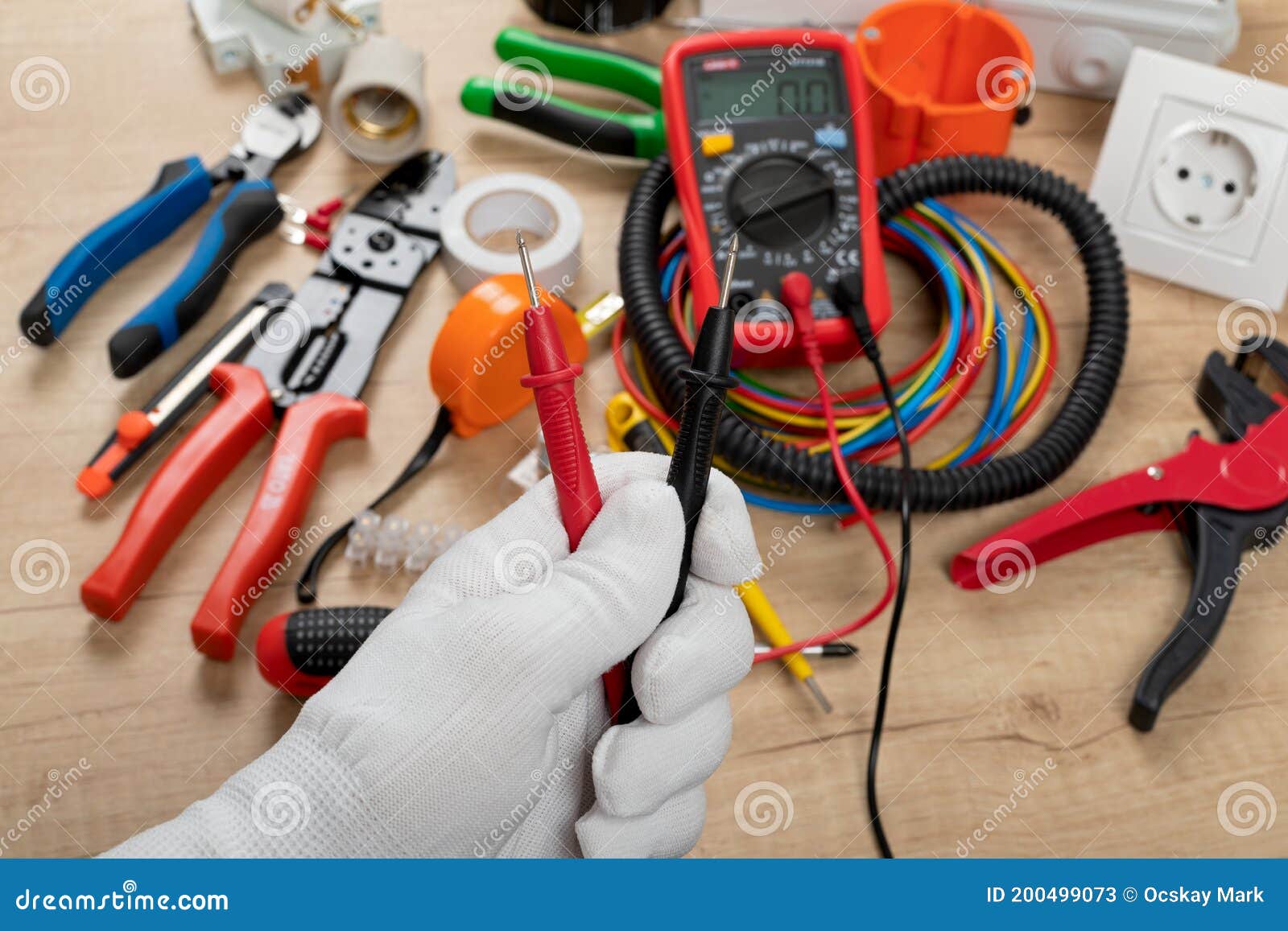 Electrical Installations Components Stock Image - Image of panel ...
