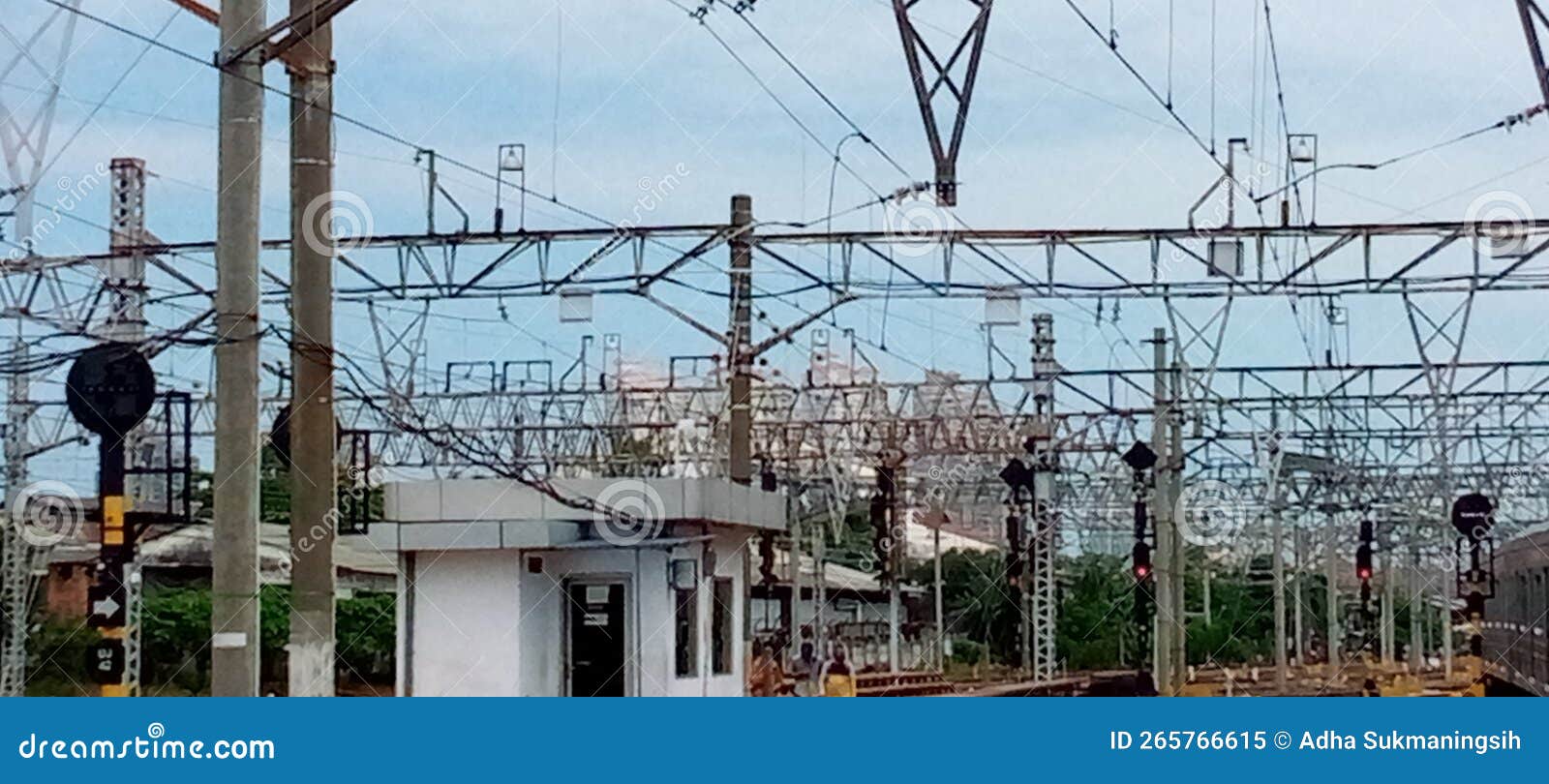 Electrical Installations at Train Station Stock Image - Image of ...