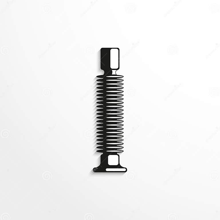 Electrical Insulator. Vector Illustration. Black and White View. Stock ...