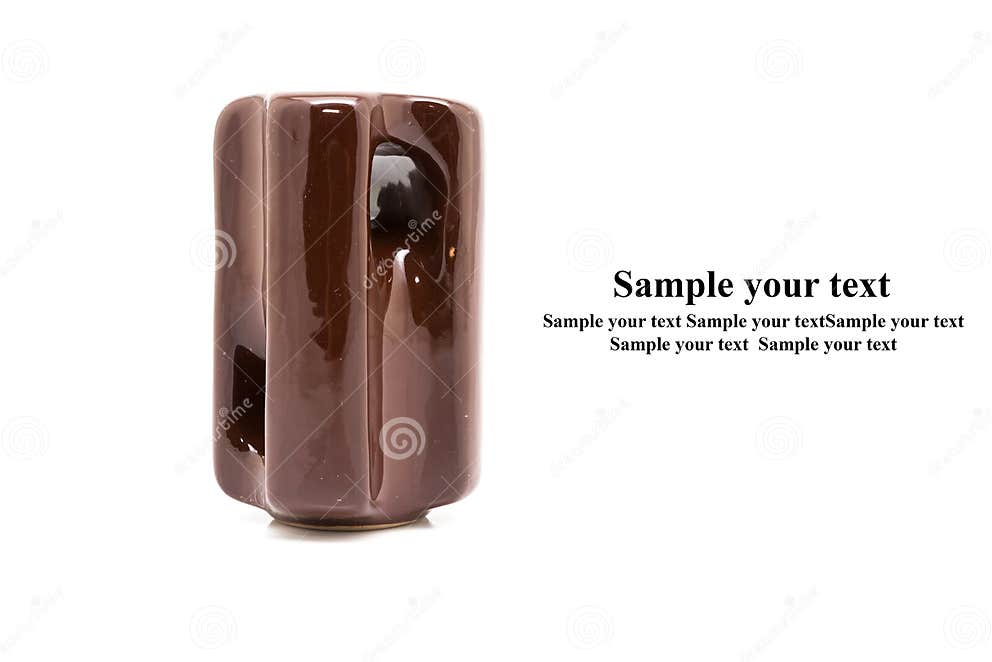 Electrical Insulator on White Background Stock Photo - Image of ...