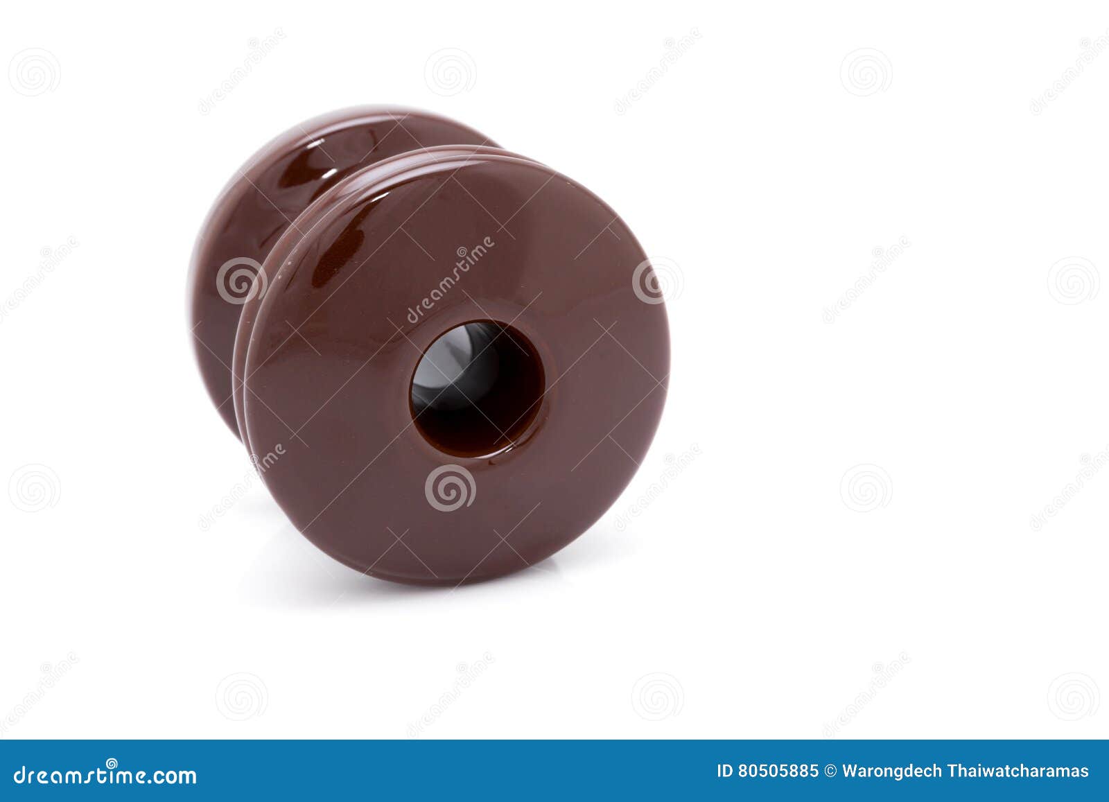 Electrical Insulator on White Background with Copy Space Stock Image ...