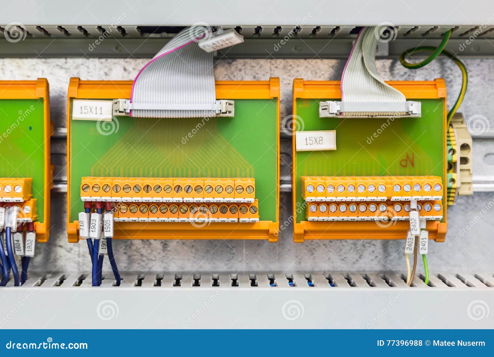 Electrical Interface Boards Stock Photo - Image of printed, connection ...
