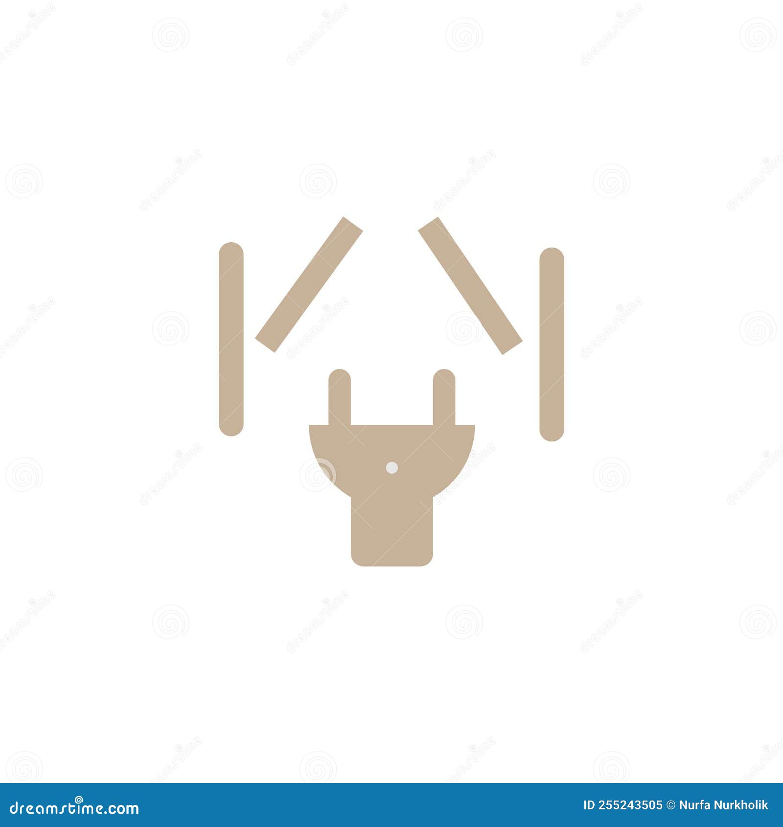 Electrical Jack Icon Color Design Vector Illustration Stock Vector ...