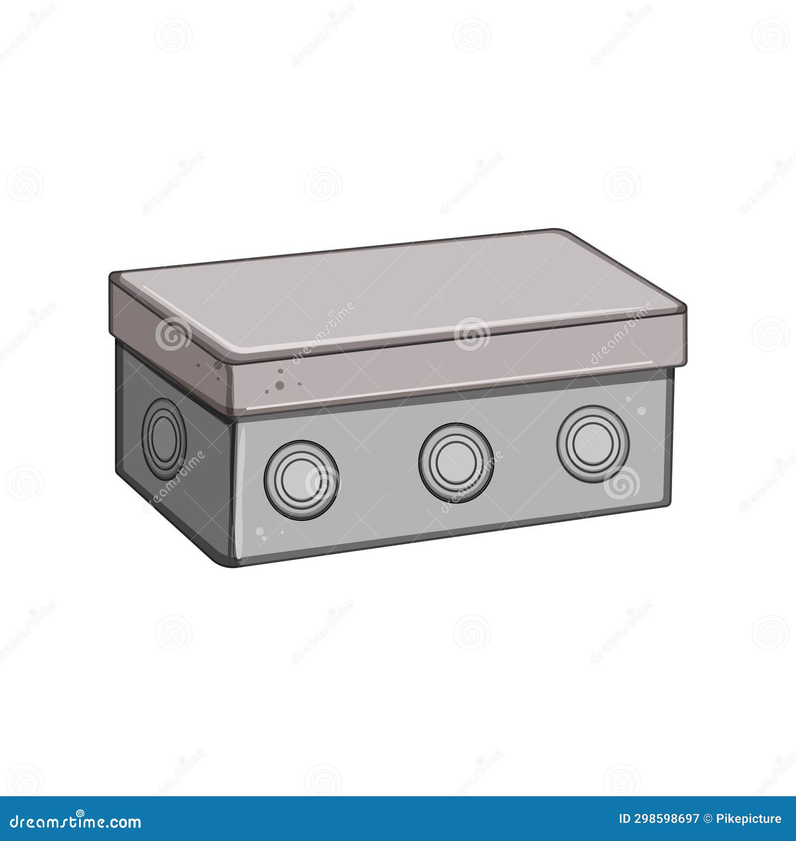 Electrical Junction Box Cartoon Vector Illustration Stock Illustration ...