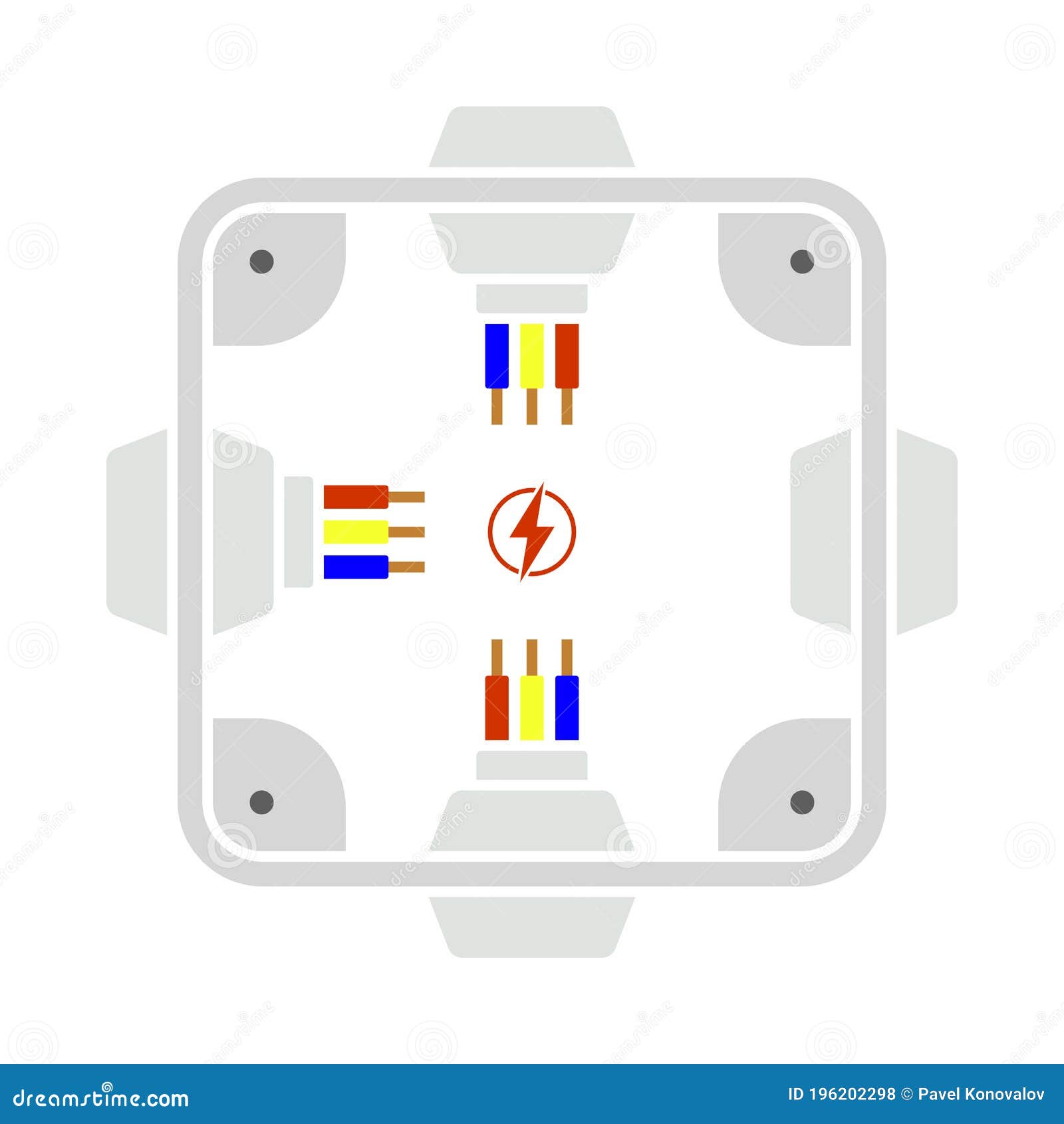 Electrical Junction Box Icon Stock Vector - Illustration of supply ...