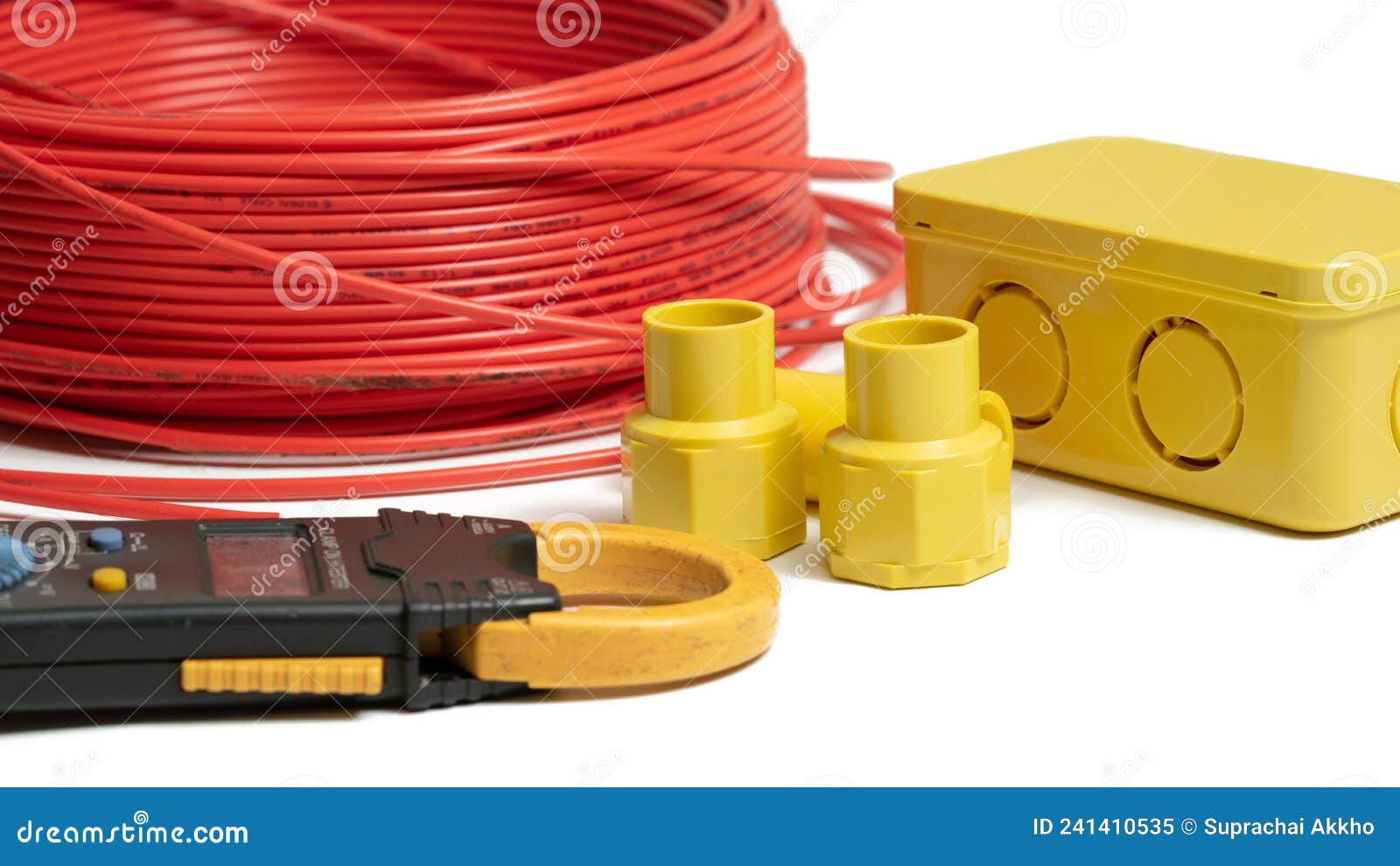 Electrical Junction Box Isolated White Background Stock Image - Image ...